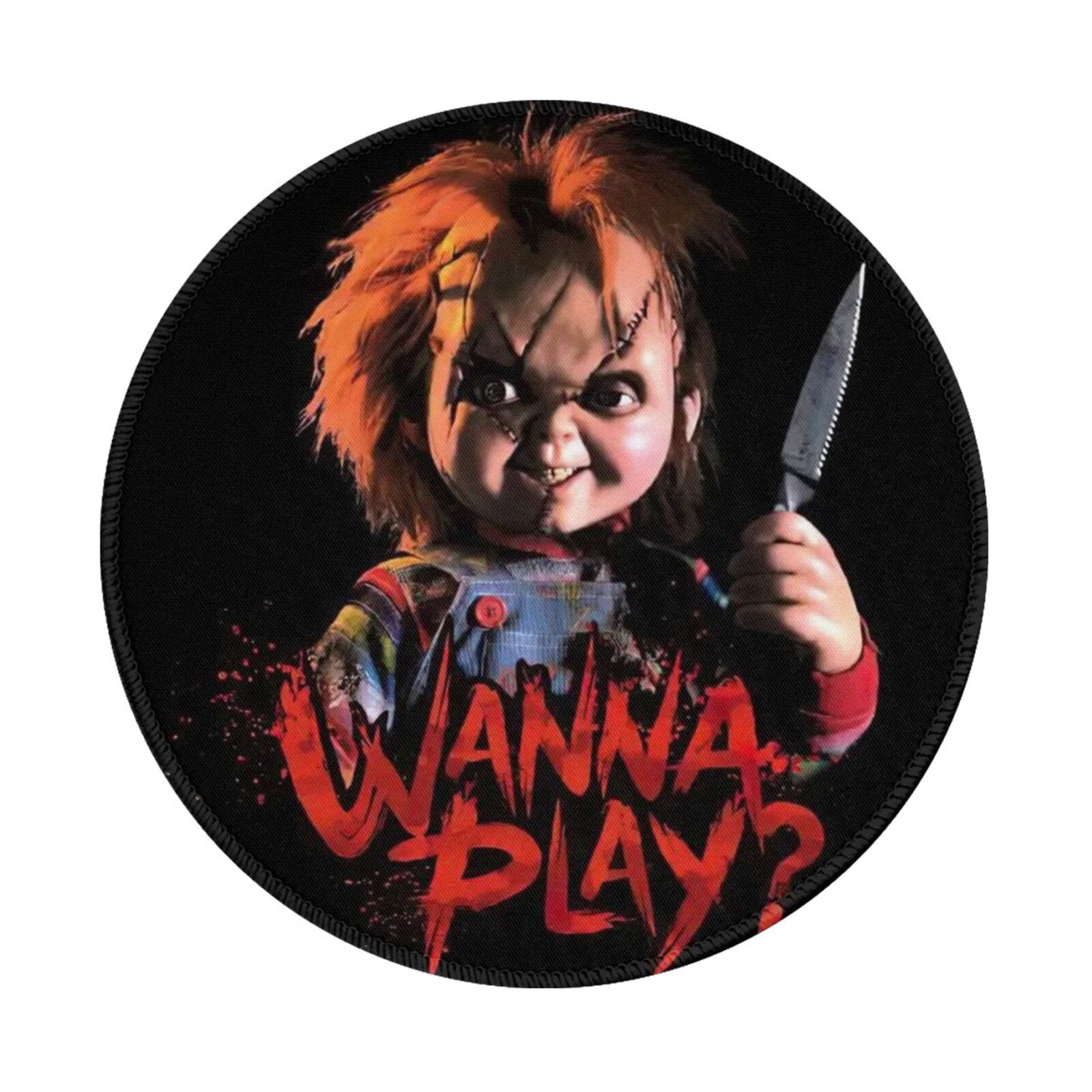 Chucky Non-Slip Rubber Base Mouse Mat 8 Inch Round Mouse Pad With ...