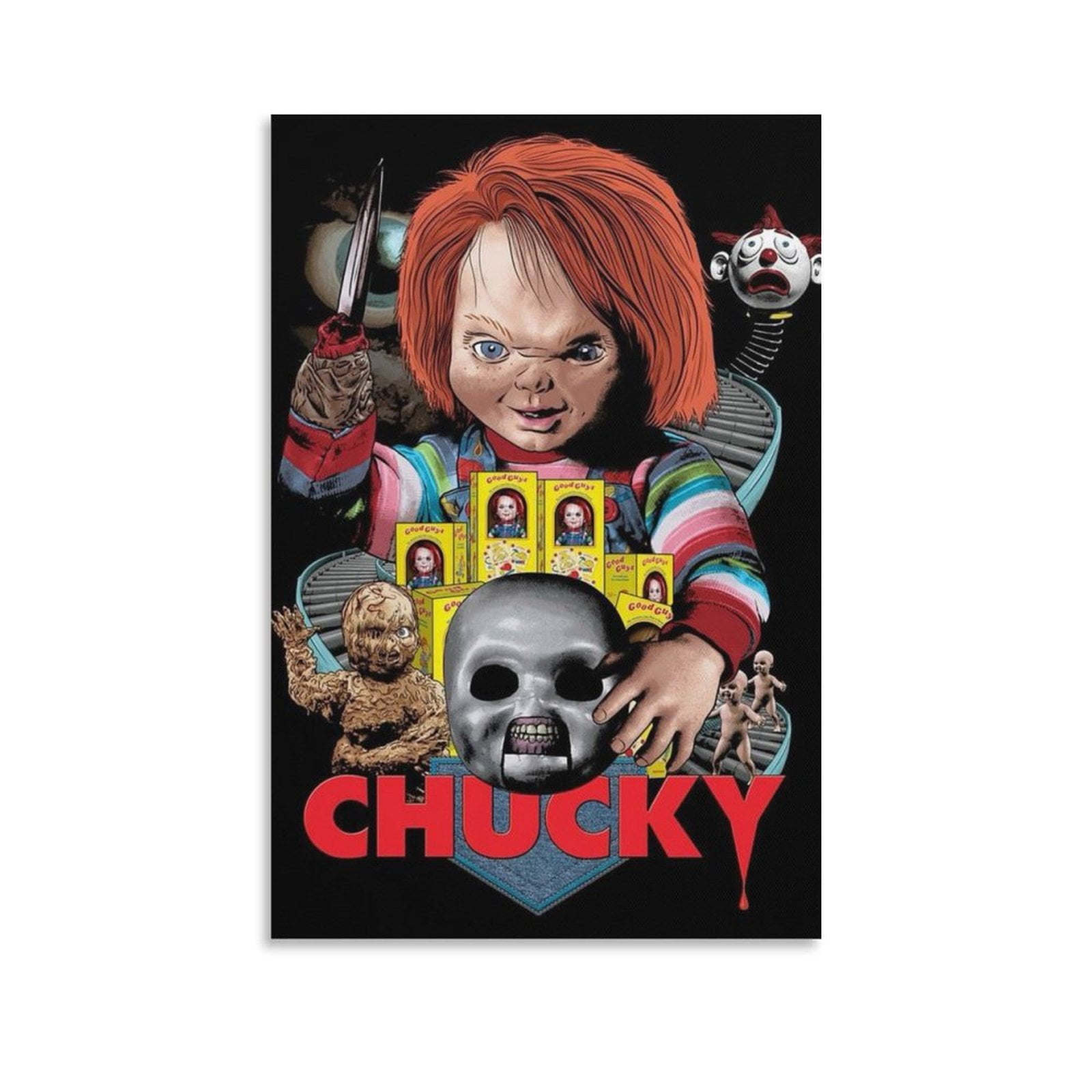 Chucky Paintings, 20x30inch Single Hanging Painting Home Decor Canvas ...