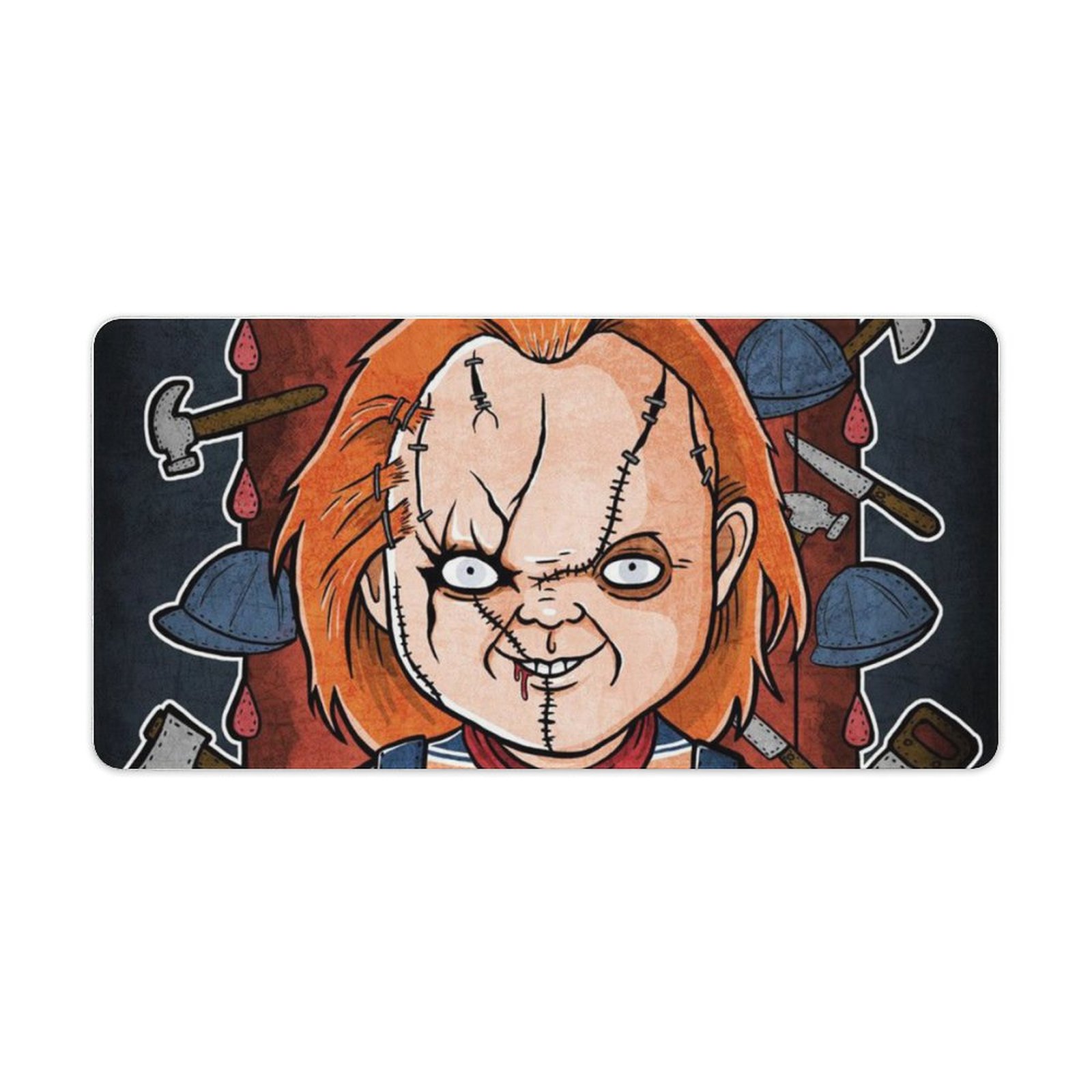 Chucky Play Extended Gaming Mouse Pad No-sliped Large Desk Mat Stitched ...