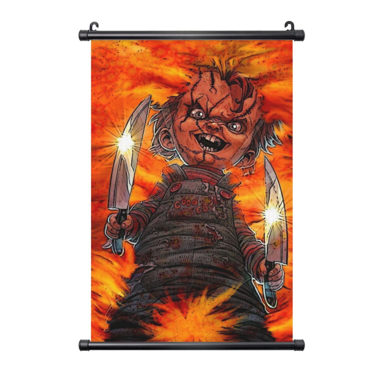 Chucky Poster Black Plastic Shaft Hanging Posters Wall Hanging Art ...