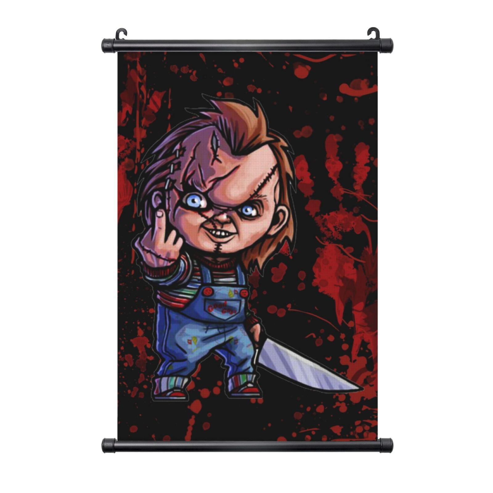 Chucky Poster Black Plastic Shaft Hanging Posters Wall Hanging Art ...