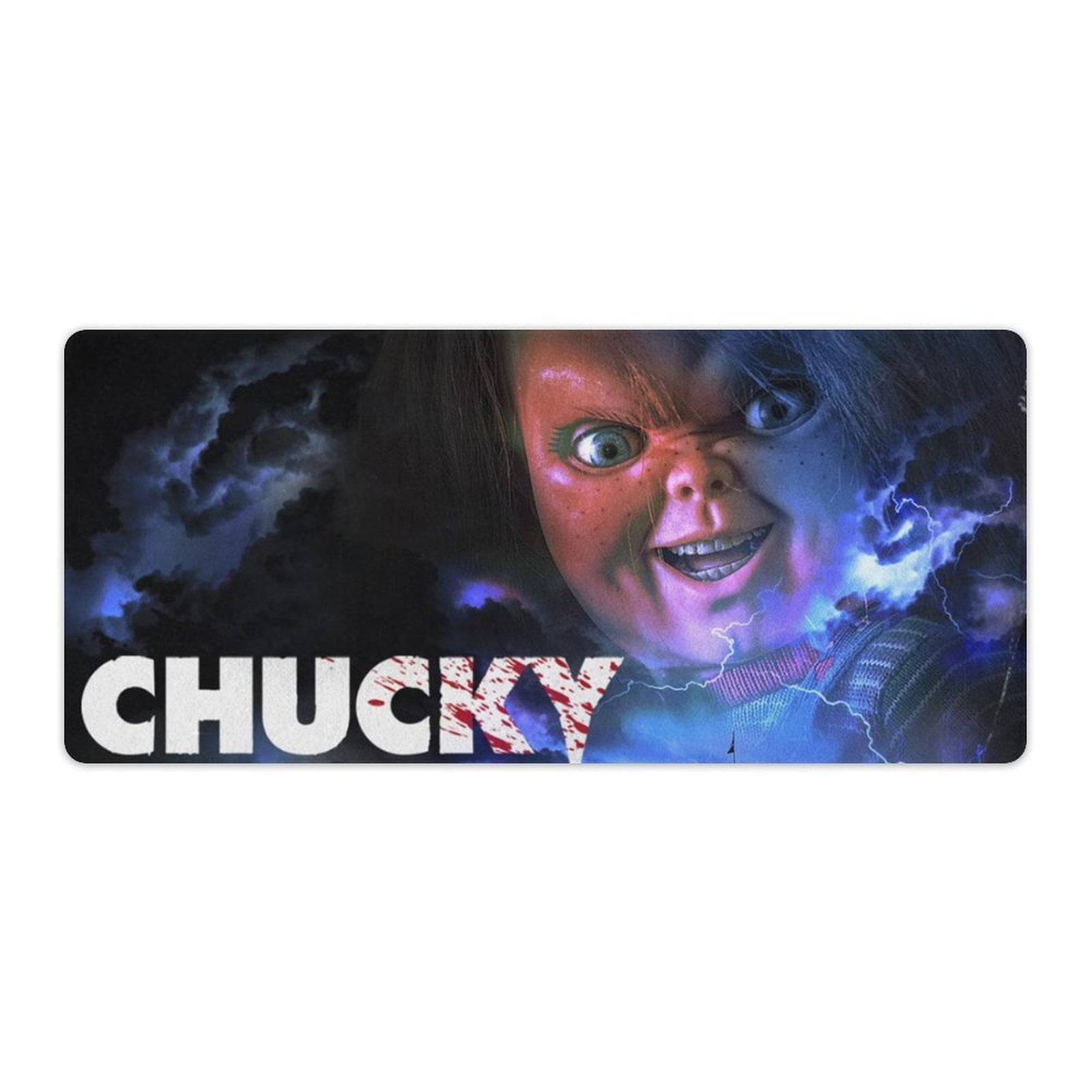 Chucky Poster Extended Gaming Mouse Pad No-sliped Large Desk Mat Stitched Edge Keyboard Mat ...