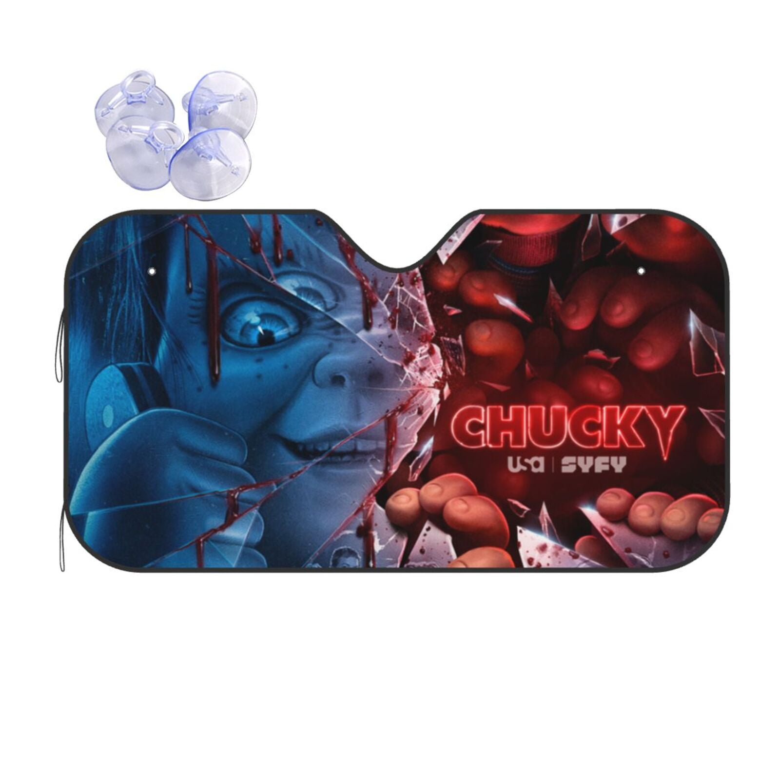 Chucky Poster Foldable Car Windshield Sunshade Automotive Front Window ...