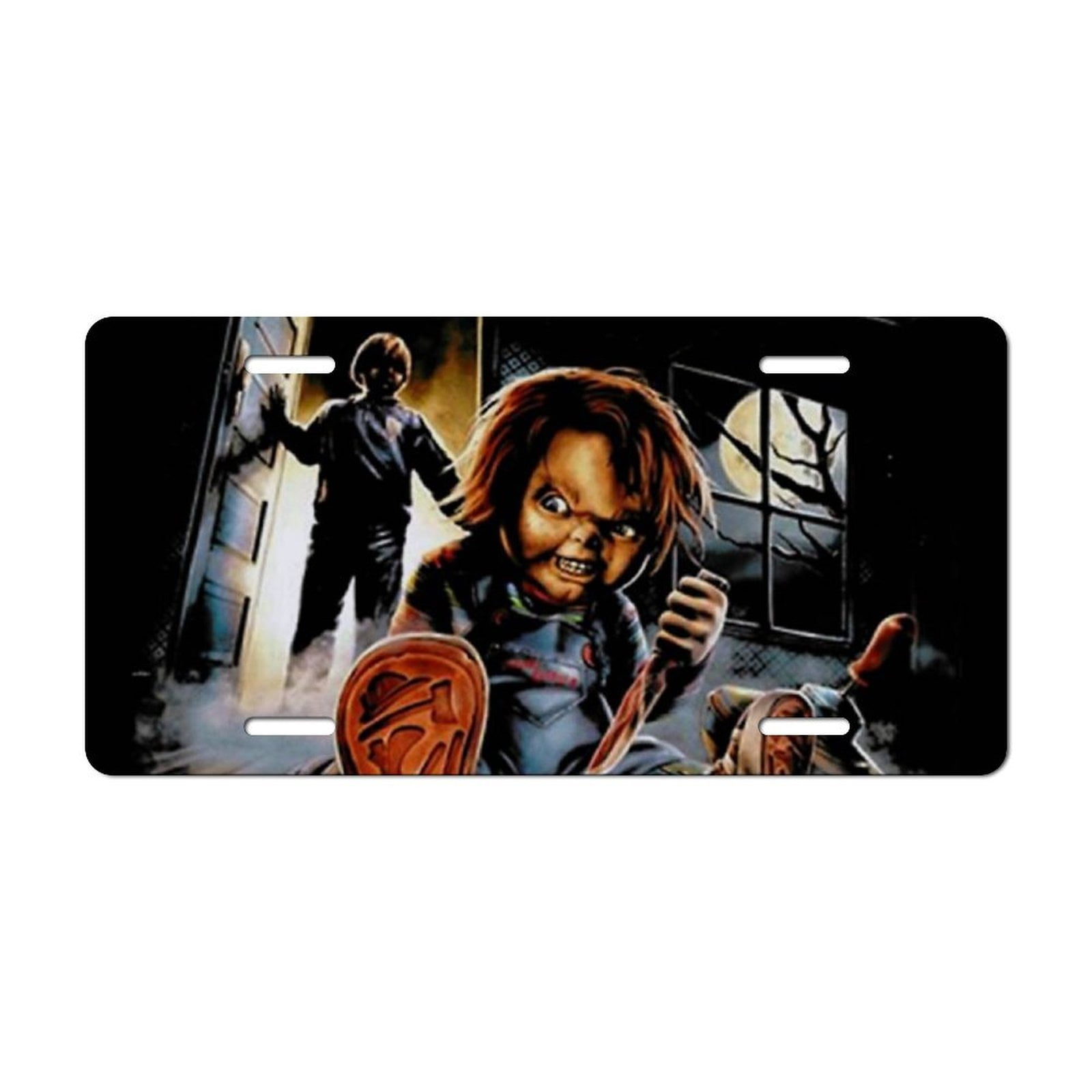 Chucky Poster License Plate Cover Aluminum For Various Car Truck Models ...