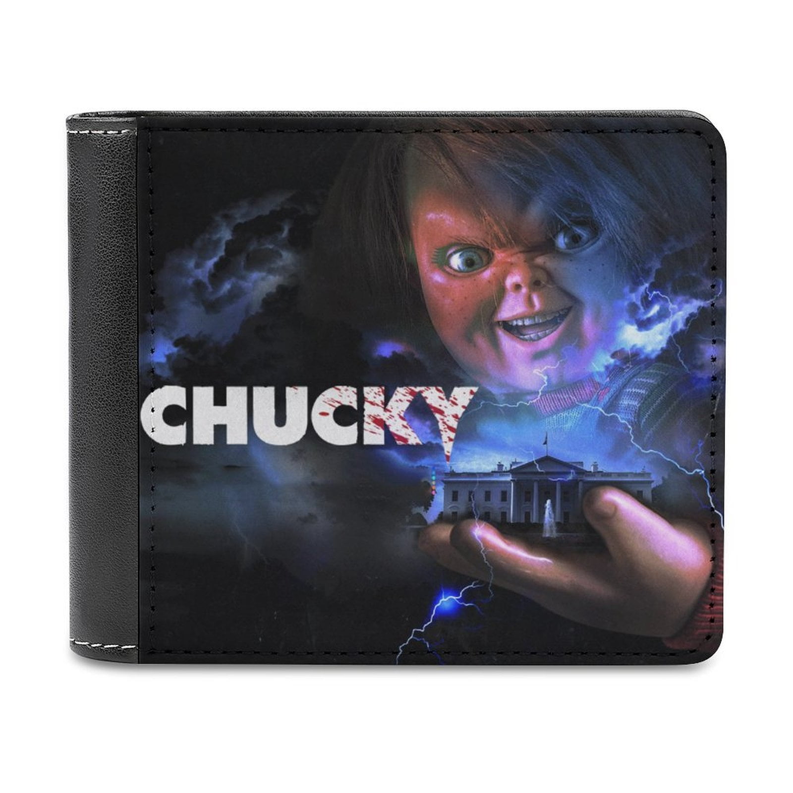 Chucky Poster PU Leather Wallet With Card Slots Bifold Wallet Money ...