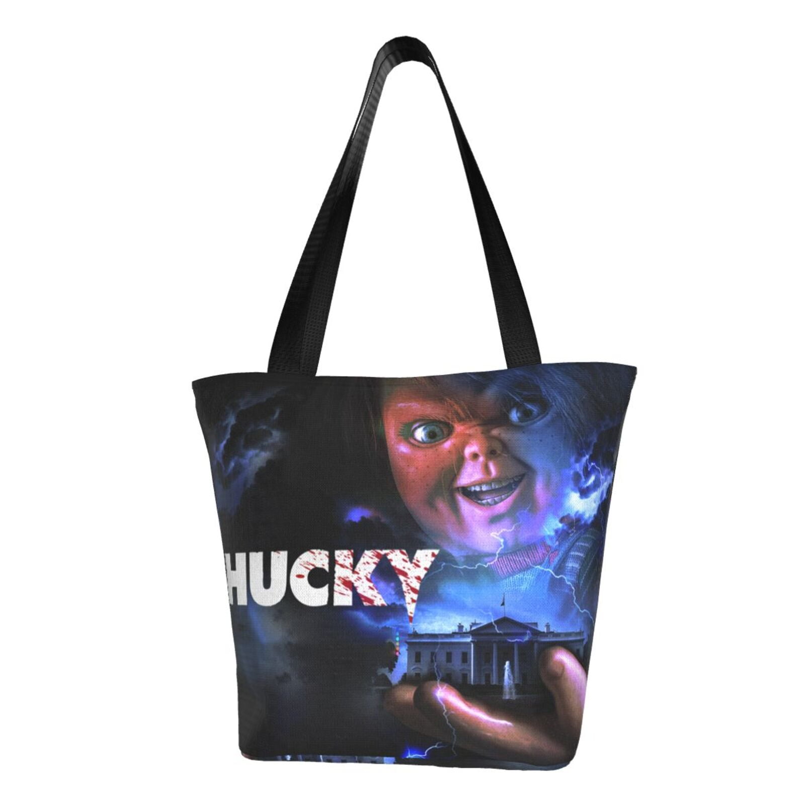Chucky Poster Women's Tote Bag Large Capacity Shoulder Handbag For ...