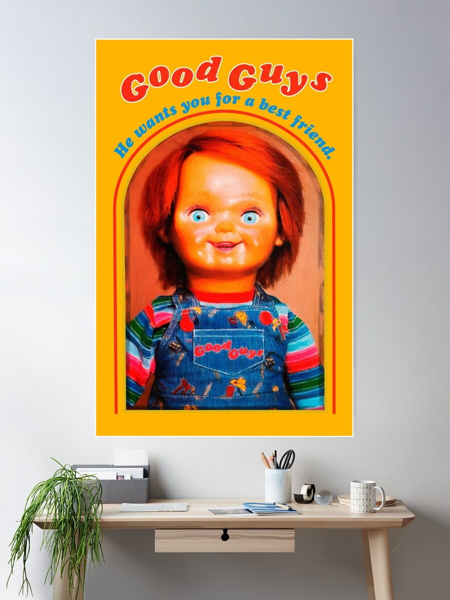 Chucky Retro Movies Poster Wall Art, Modern Wall Decor For Living Room ...