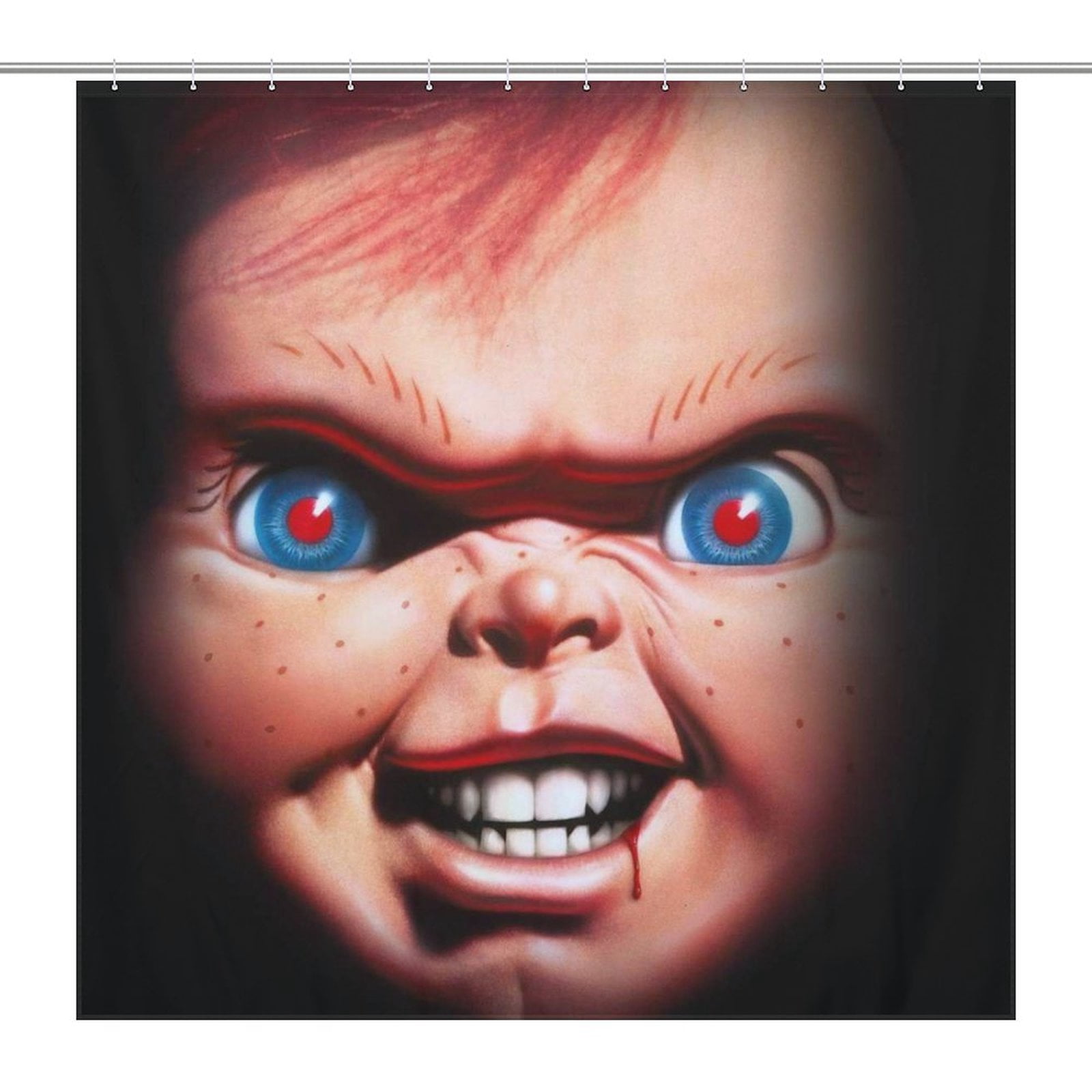 Chucky Scary Shower Curtain Decor Bath Curtain Waterproof Polyester ...