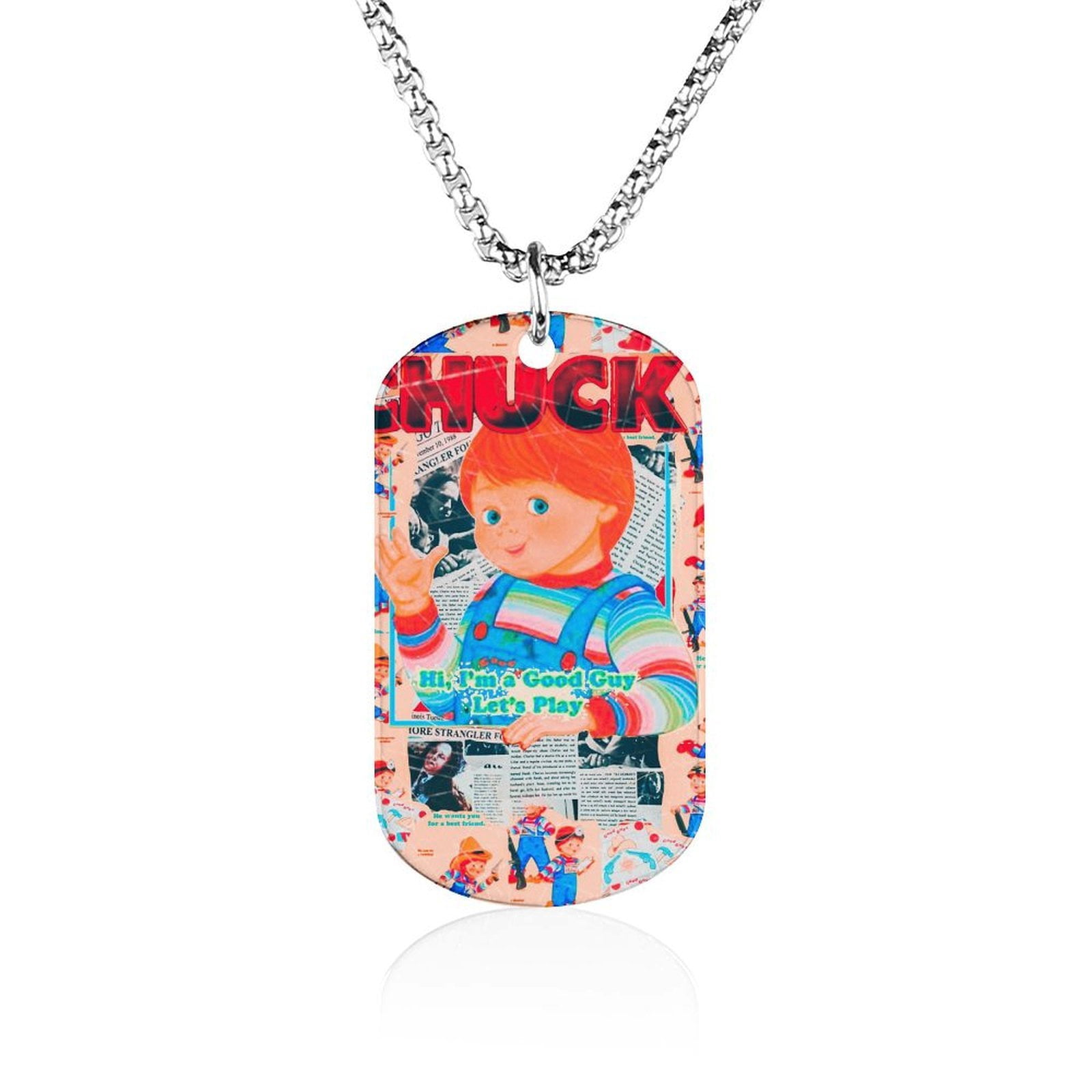 Chucky Show Titanium Steel Necklace Daily Unisex Pendant Chain Gift ...