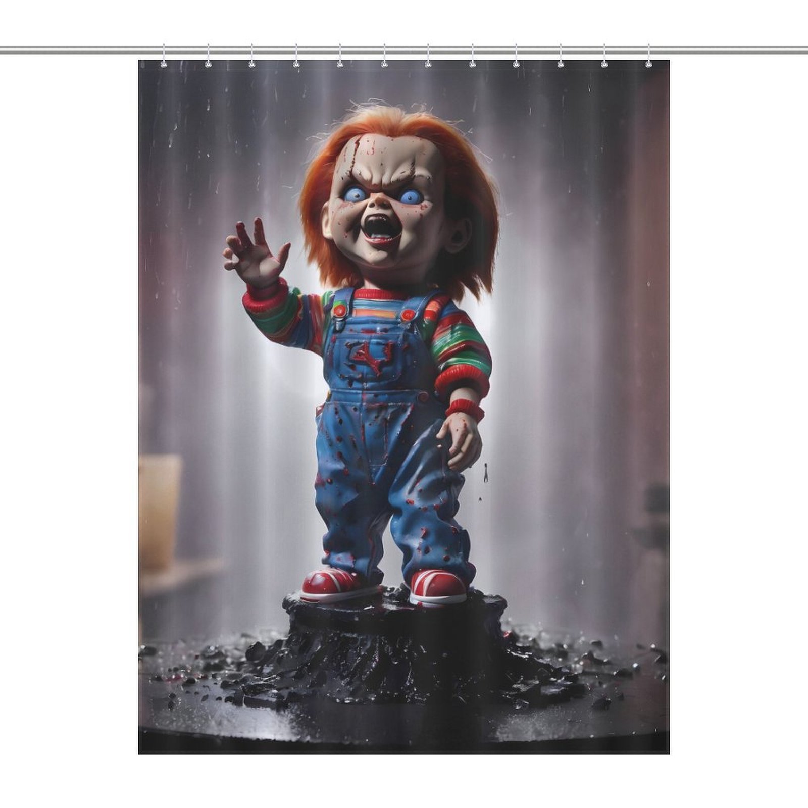 Chucky Shower Curtain, Bath Curtain Bathroom Home Decor Waterproof ...