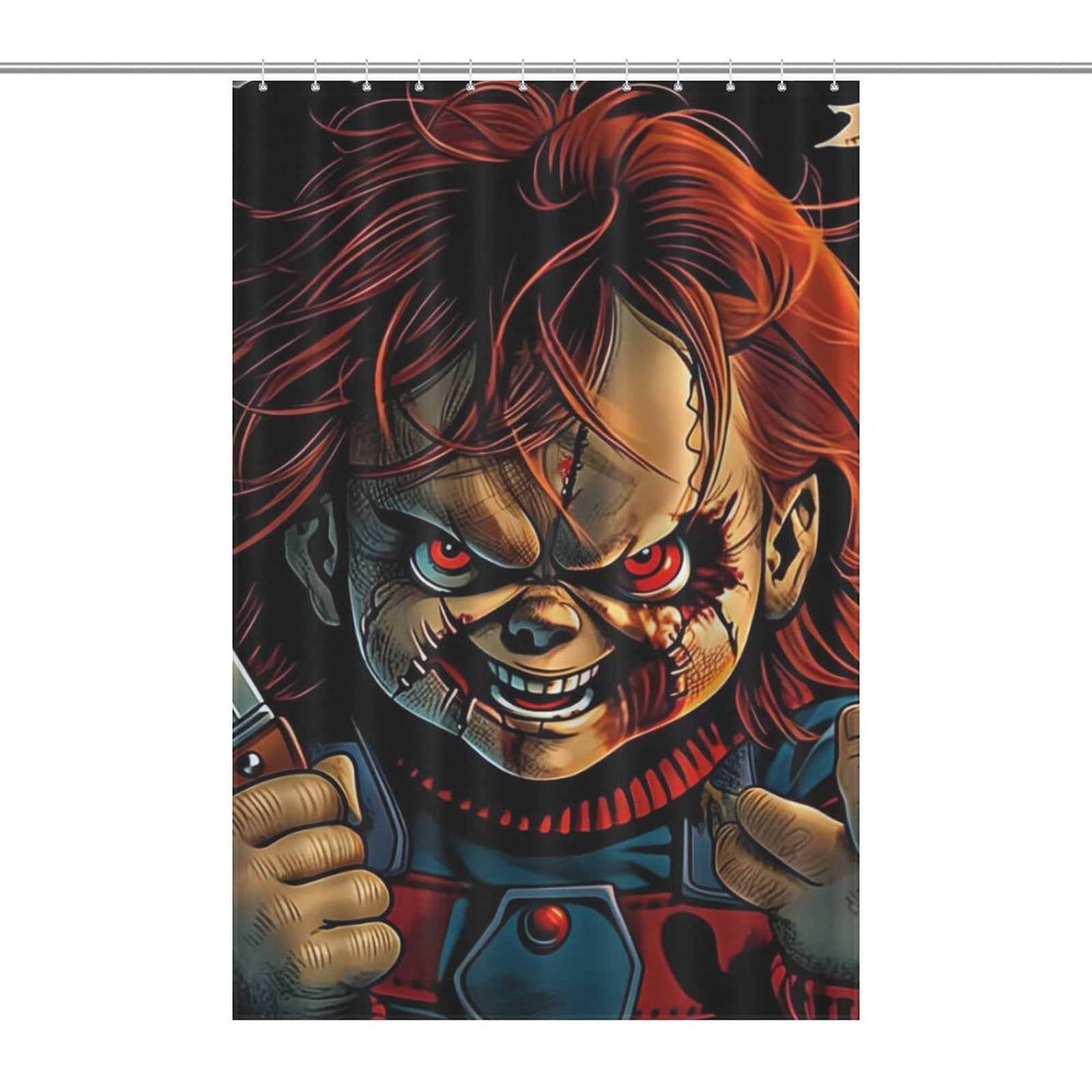 Chucky Shower Curtain Decor Bath Curtain Waterproof Polyester Fabric ...