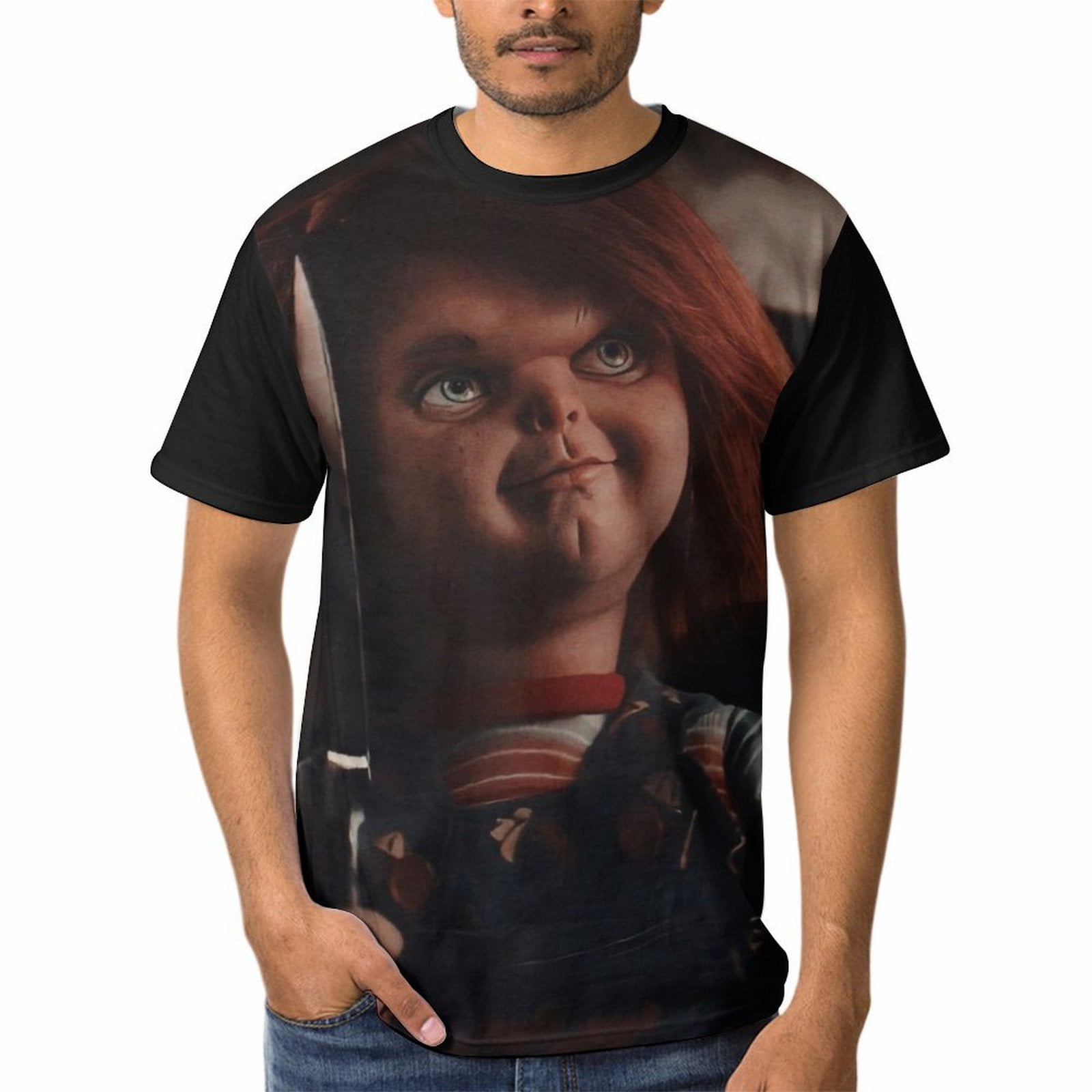 Chucky T-Shirts for Men Women, Funny Novelty Tee for Adults, Fashion 3D ...