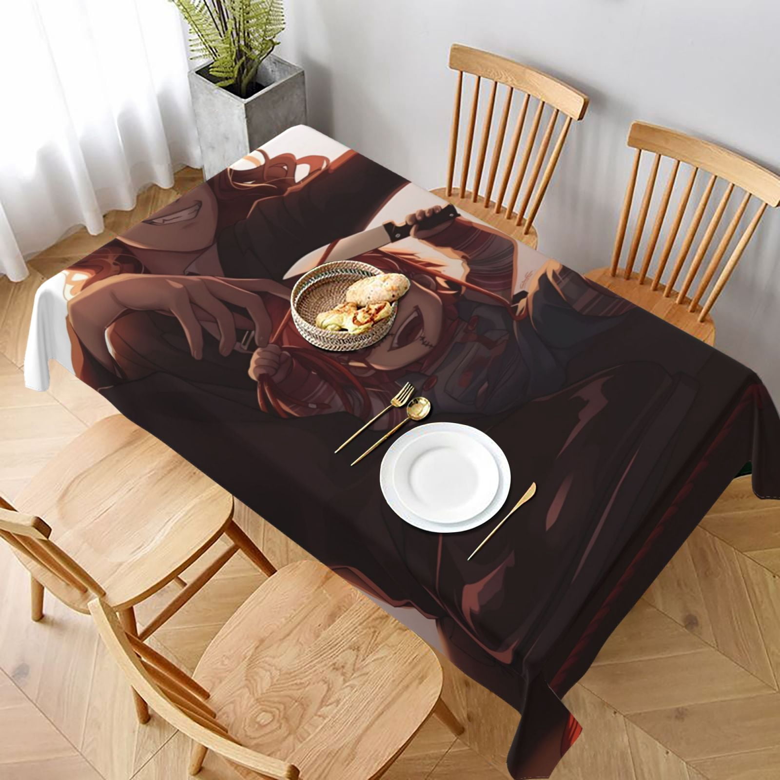 Chucky Tablecloth, Washable Long Rectangular Table Cover For Buffet ...