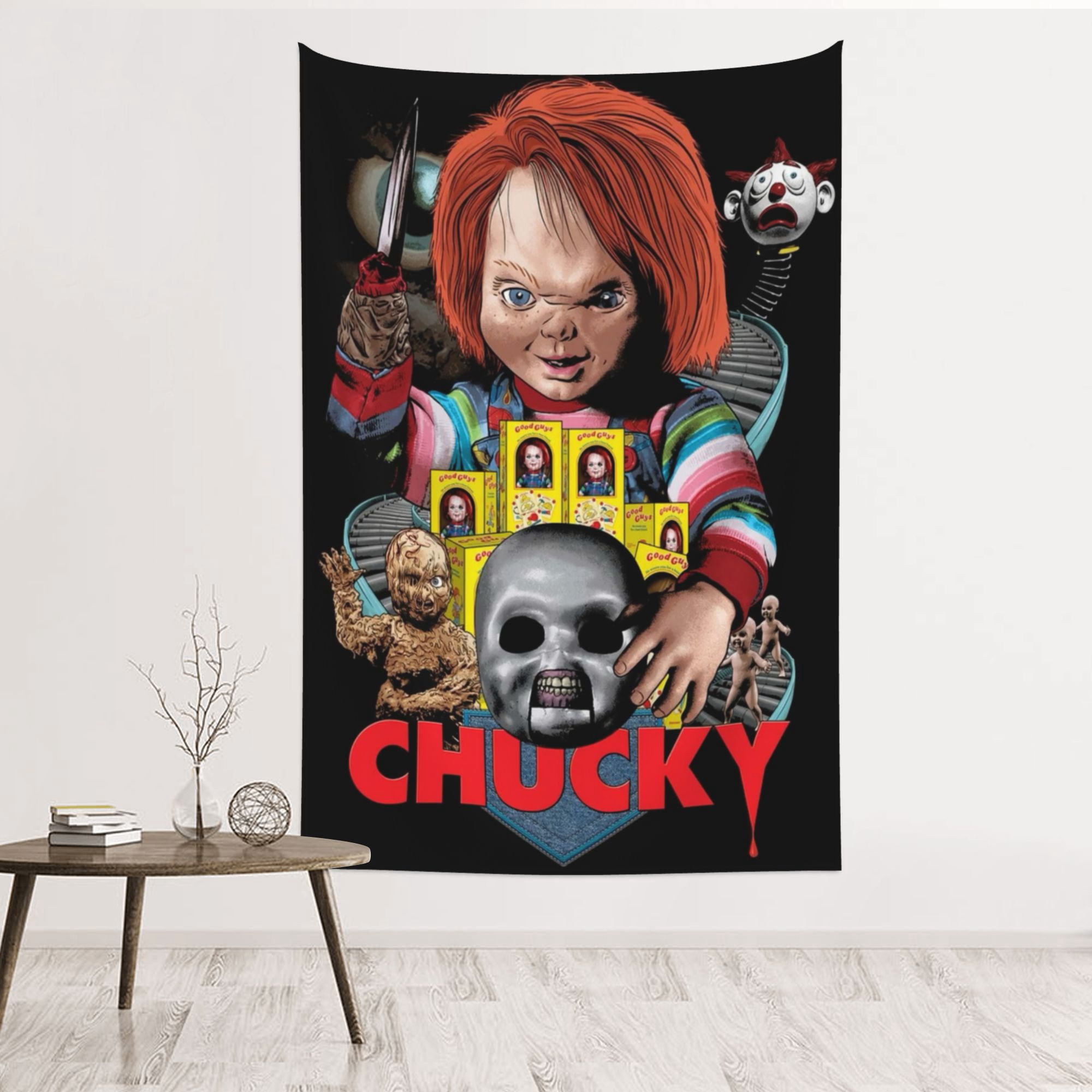 Chucky Tapestry Aesthetic Wall Hanging for Living Room Bedroom Art ...