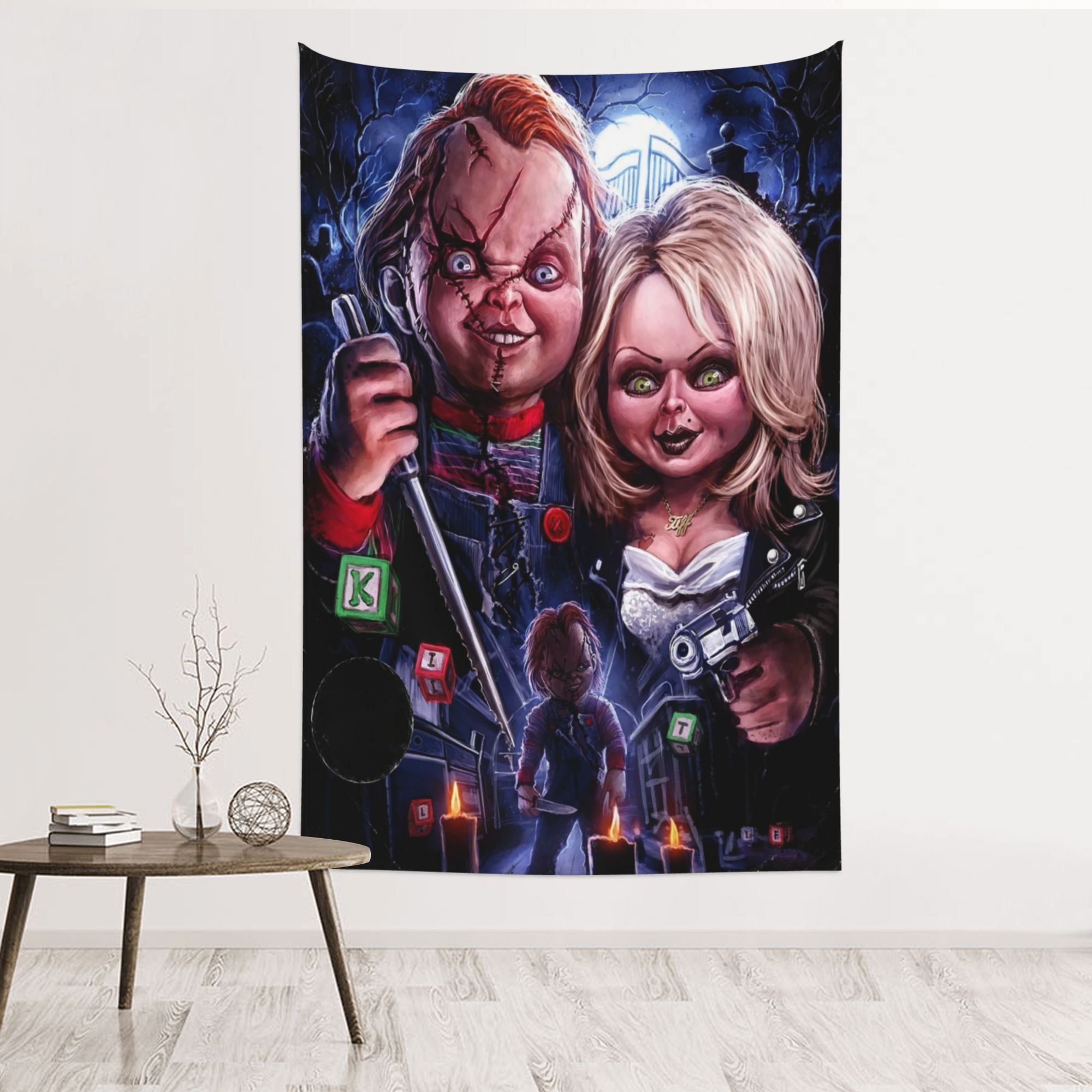 Chucky Tapestry Aesthetic Wall Hanging for Living Room Bedroom Art ...