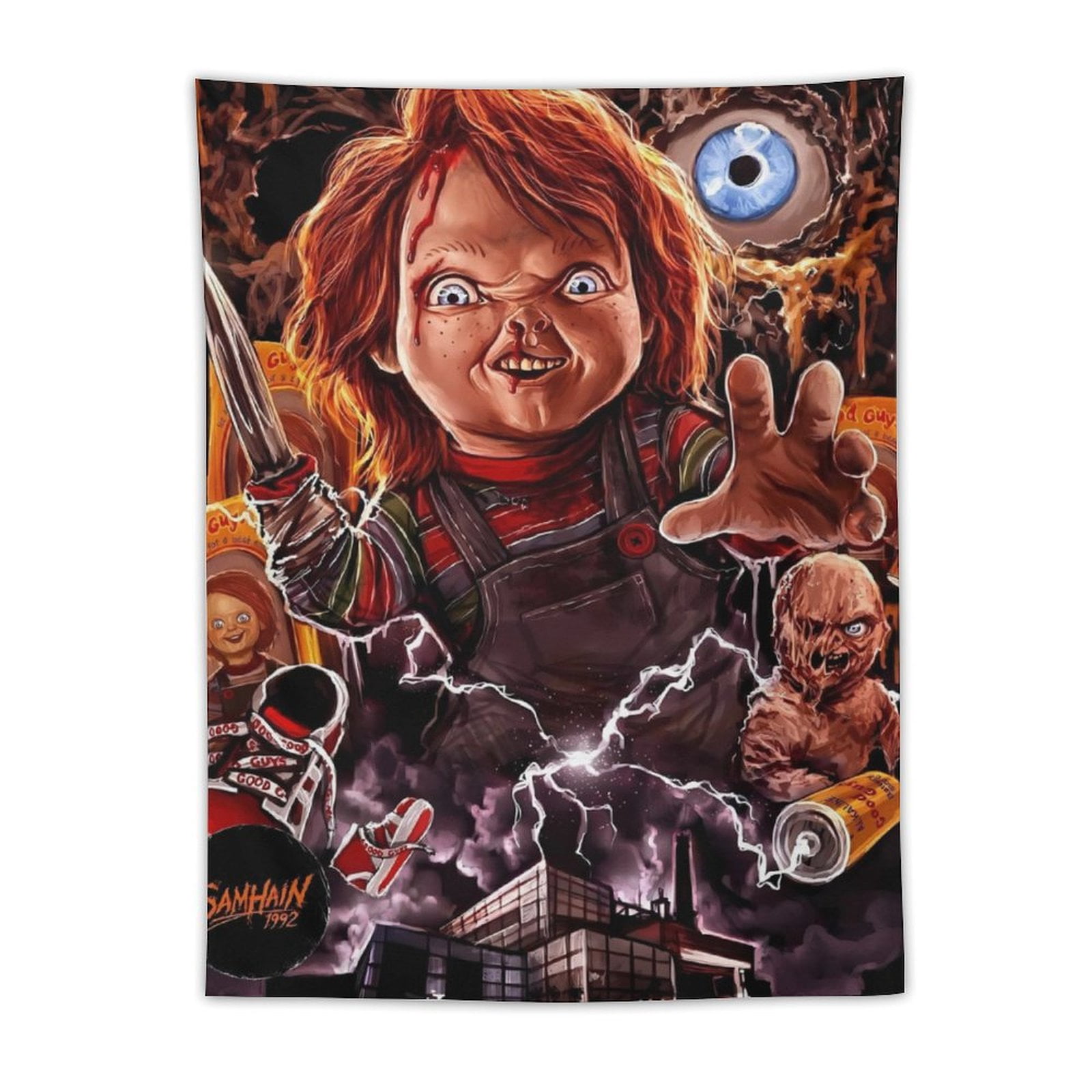 Chucky Tapestry Bedroom Indie Vertical Tapestry Wall Hanging for Living ...