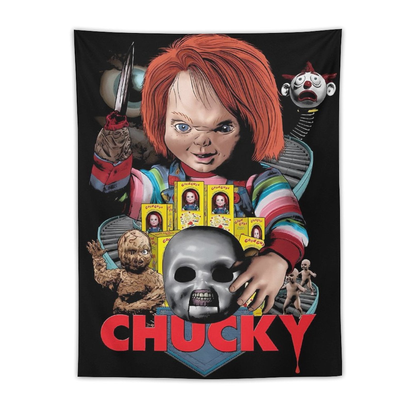 Chucky Tapestry Bedroom Indie Vertical Tapestry Wall Hanging for Living ...