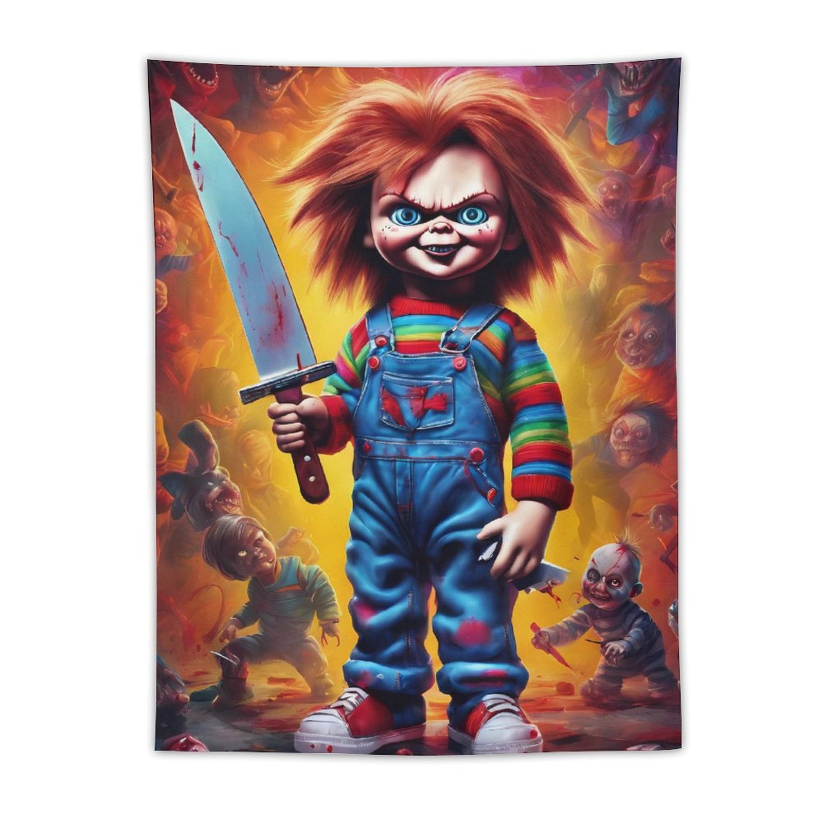 Chucky Tapestry Bedroom Indie Vertical Tapestry Wall Hanging for Living ...