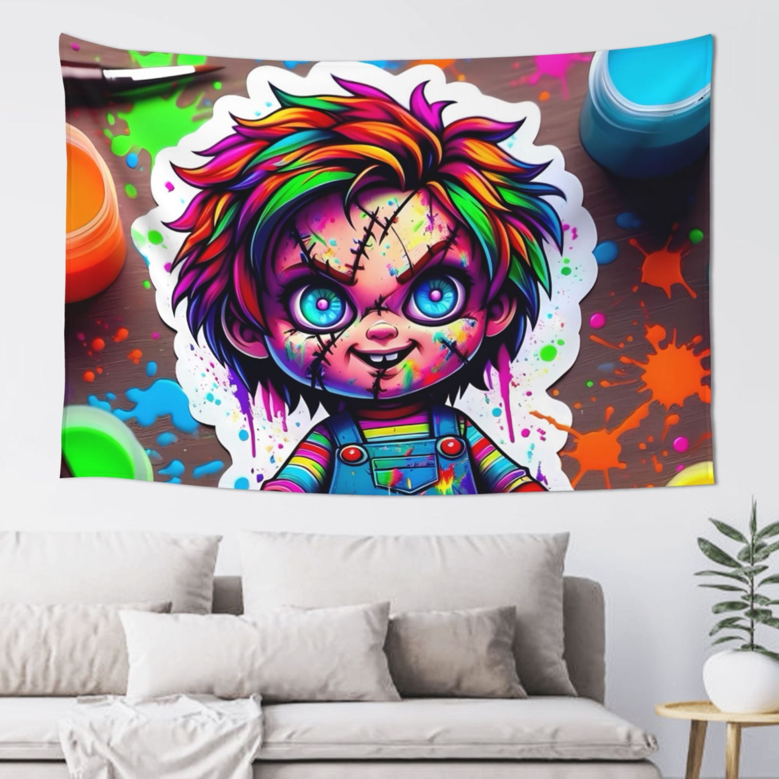 Chucky Tapestry For Bedroom, Art Wall Hanging Tapestries Wall Hanging ...