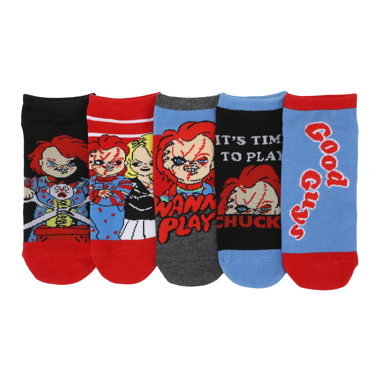 Chucky & The Bride Of Chucky Women's 5-Pair Ankle Socks - Walmart.com