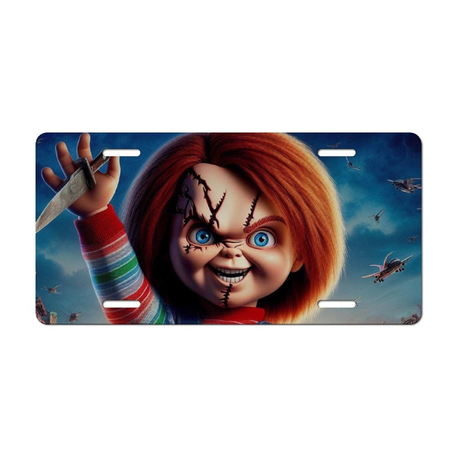 Chucky The Doll License Plate Cover Aluminum For Various Car Truck ...