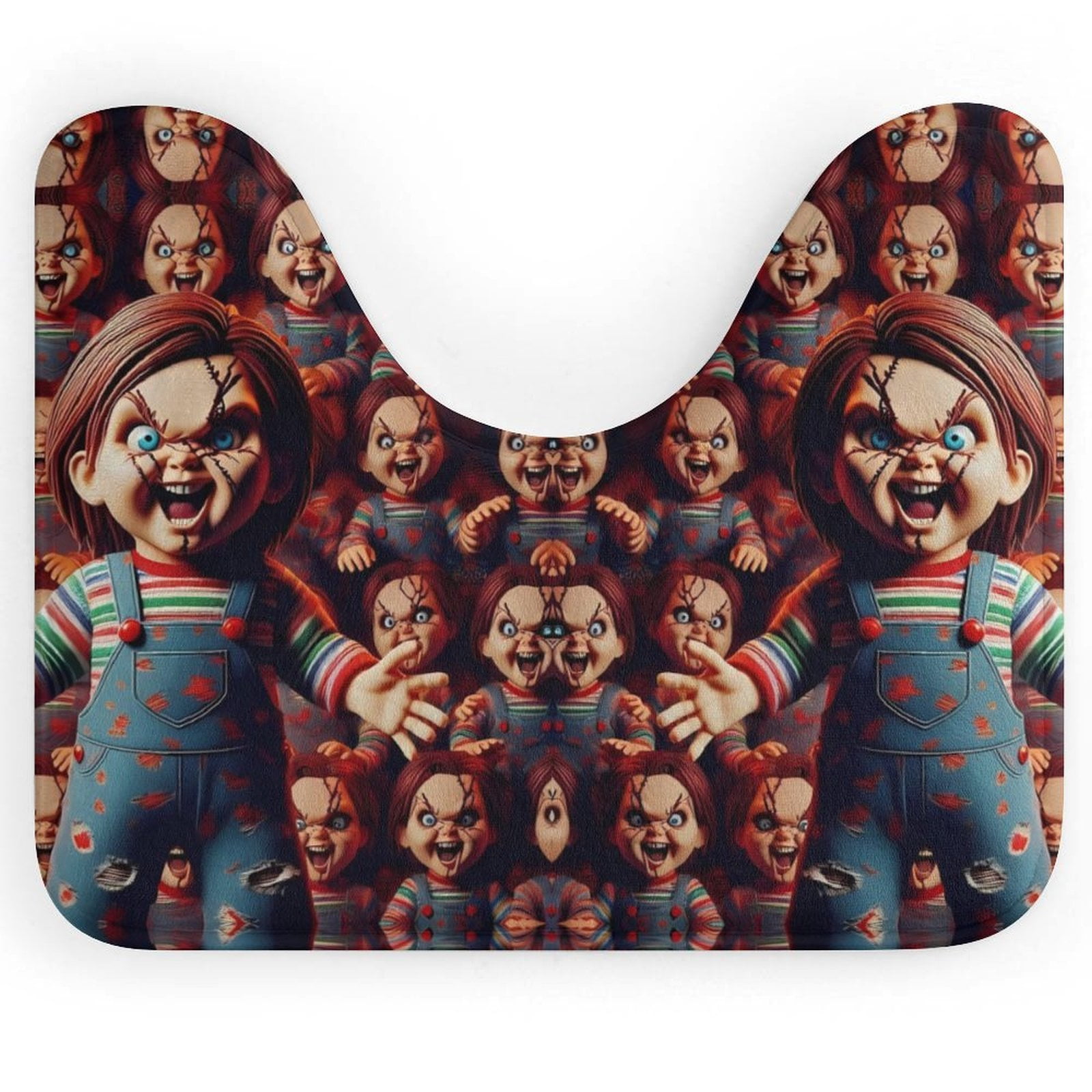 Chucky U-Shape Rug, Ultra Soft Washable Toilet Mat, Non Slip Absorbent ...