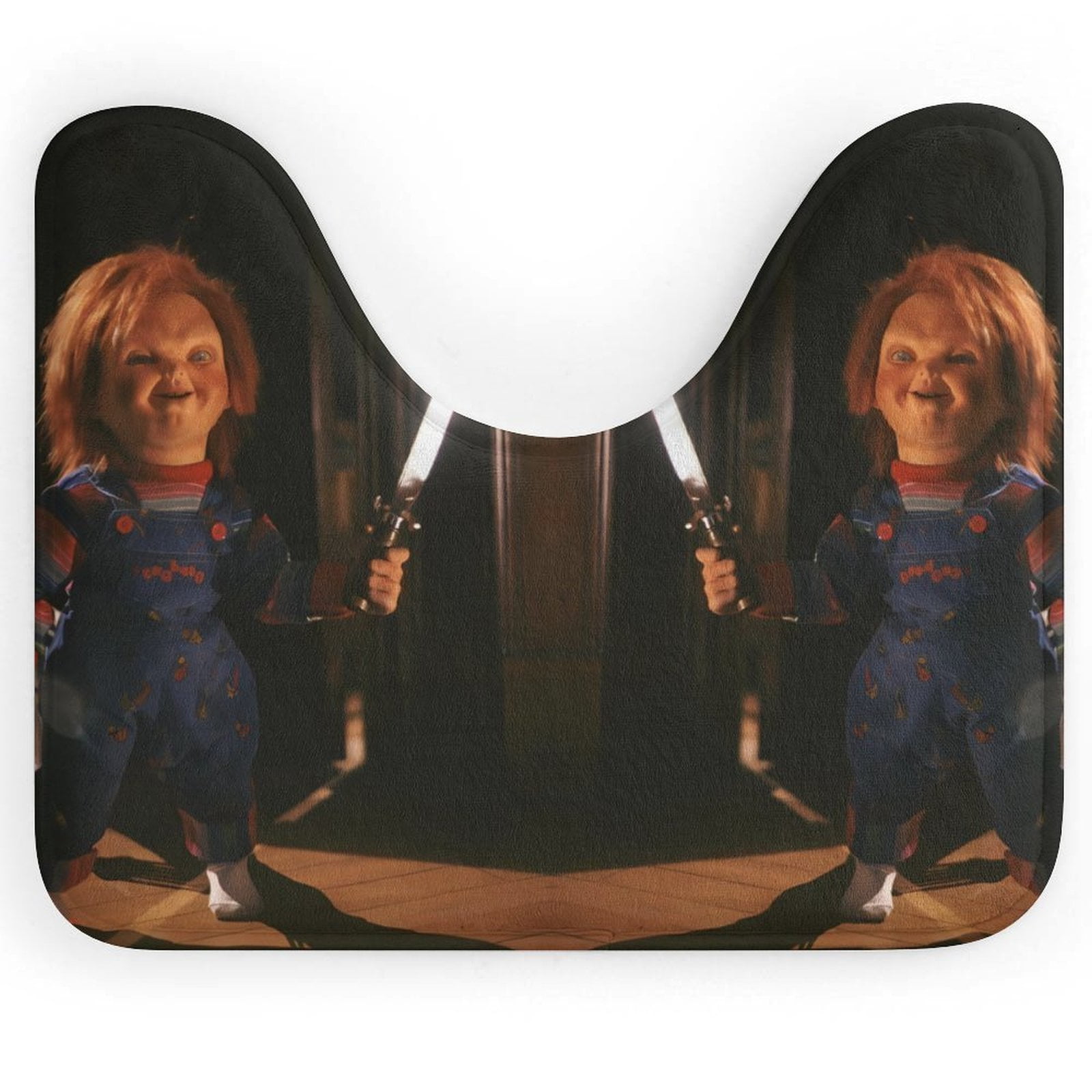 Chucky U-Shape Rug, Ultra Soft Washable Toilet Mat, Non Slip Absorbent ...