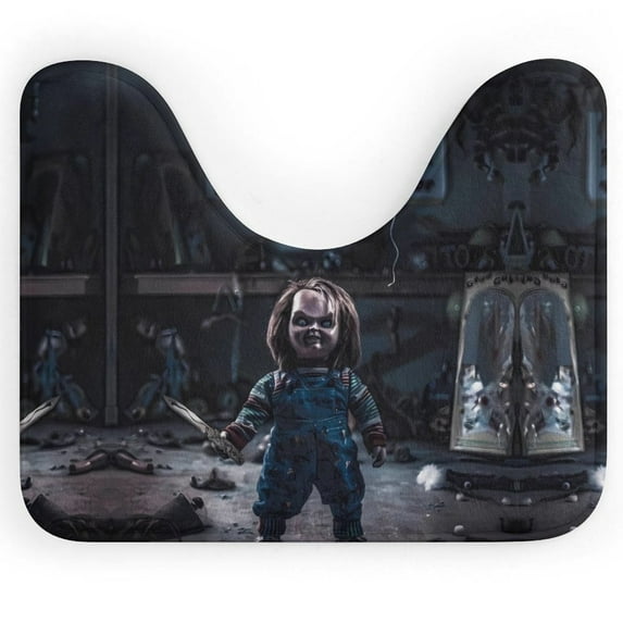Chucky U-Shape Rug, Ultra Soft Washable Toilet Mat, Non Slip Absorbent ...