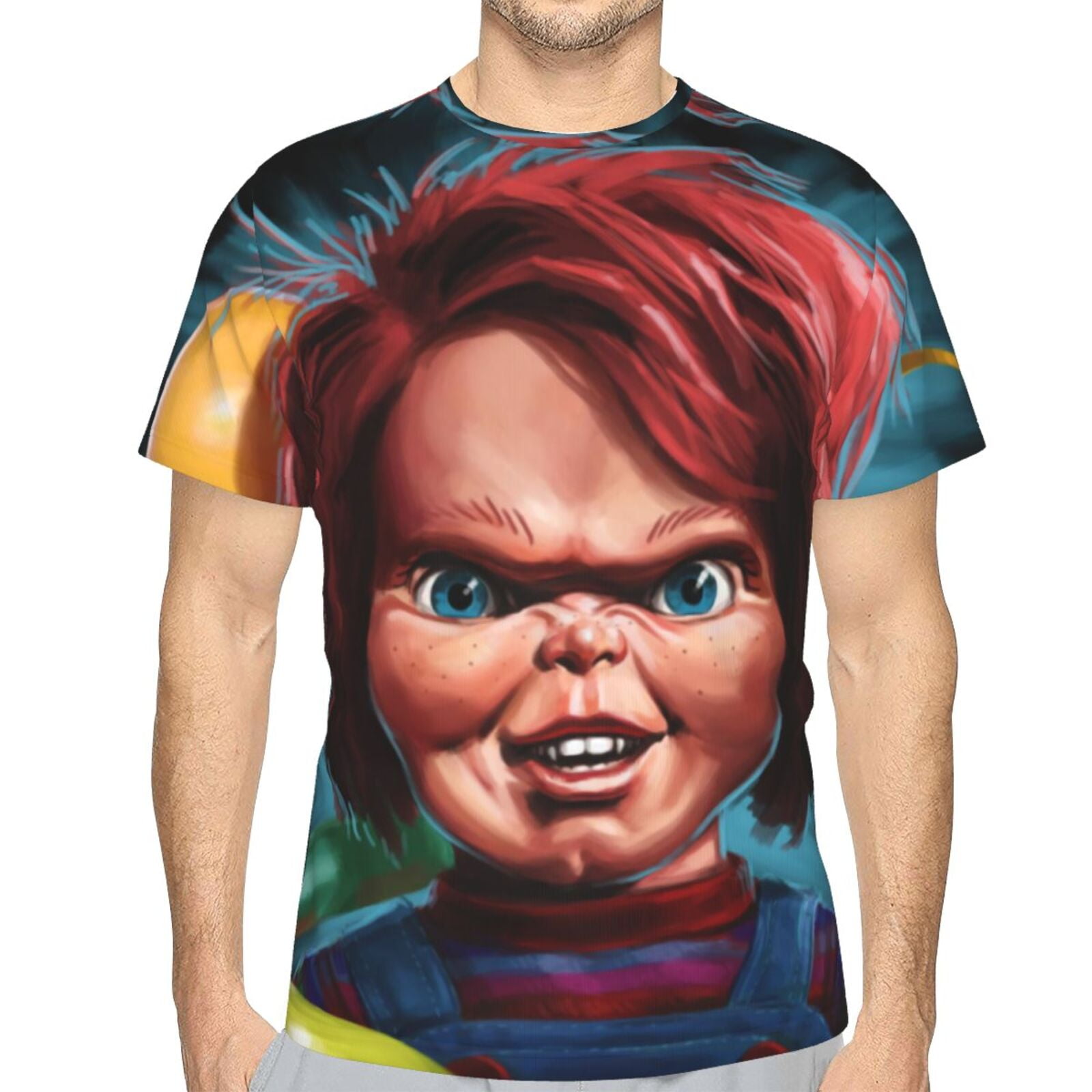 Chucky Unisex 3d Pattern Printed Short Sleeve T-Shirts Casual Graphics ...