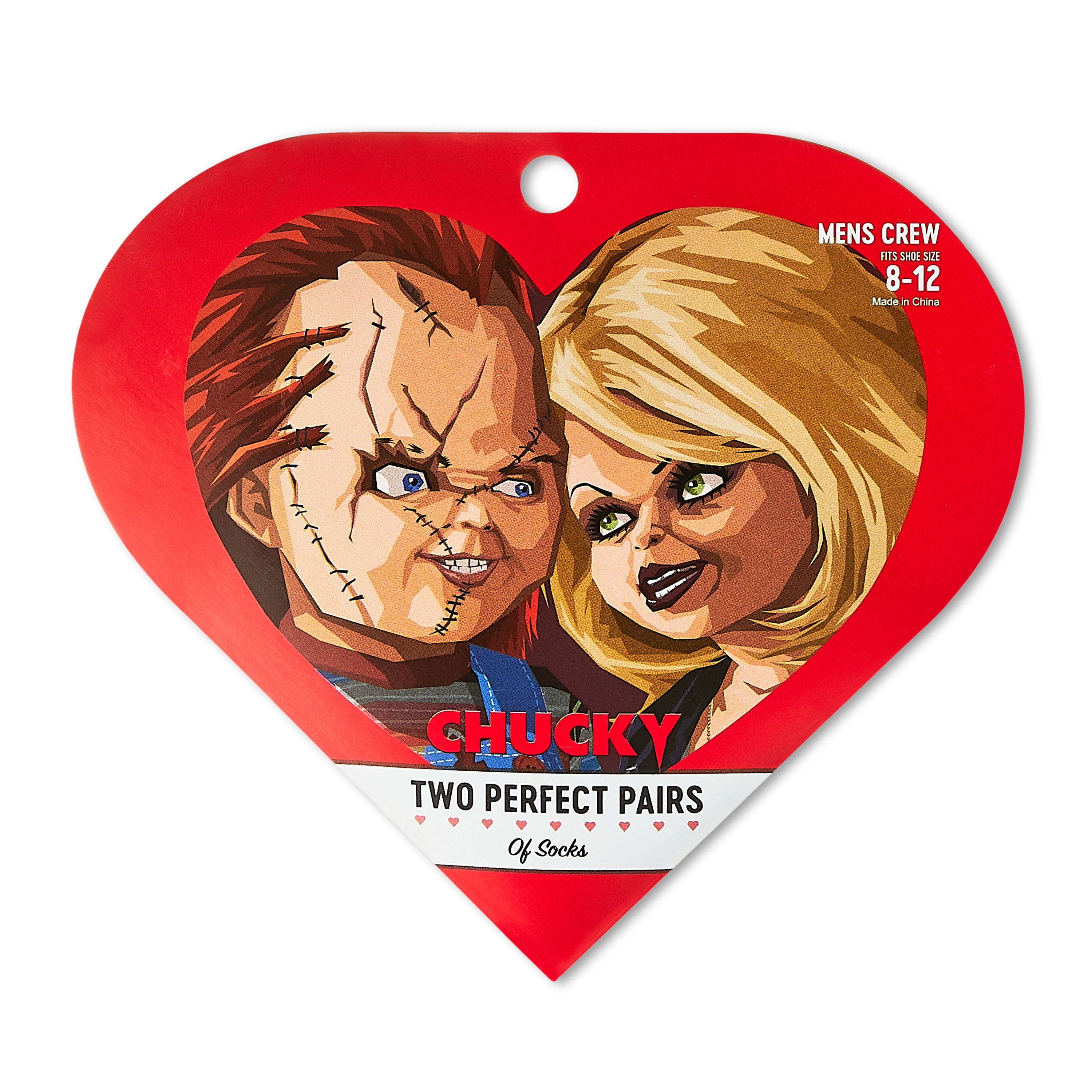 Chucky Horror Movie Adult Valentine's Gift Box - Spooky 2 Pack Socks ...