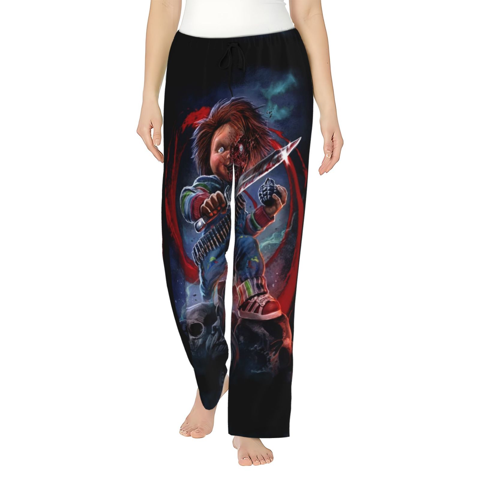 Chucky Women's Pajama Pants Ultra Soft Comfy Sleep Lounge Pants Cartoon ...