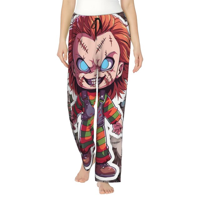 Chucky Women's Pajama Pants Ultra Soft Comfy Sleep Lounge Pants Cartoon ...