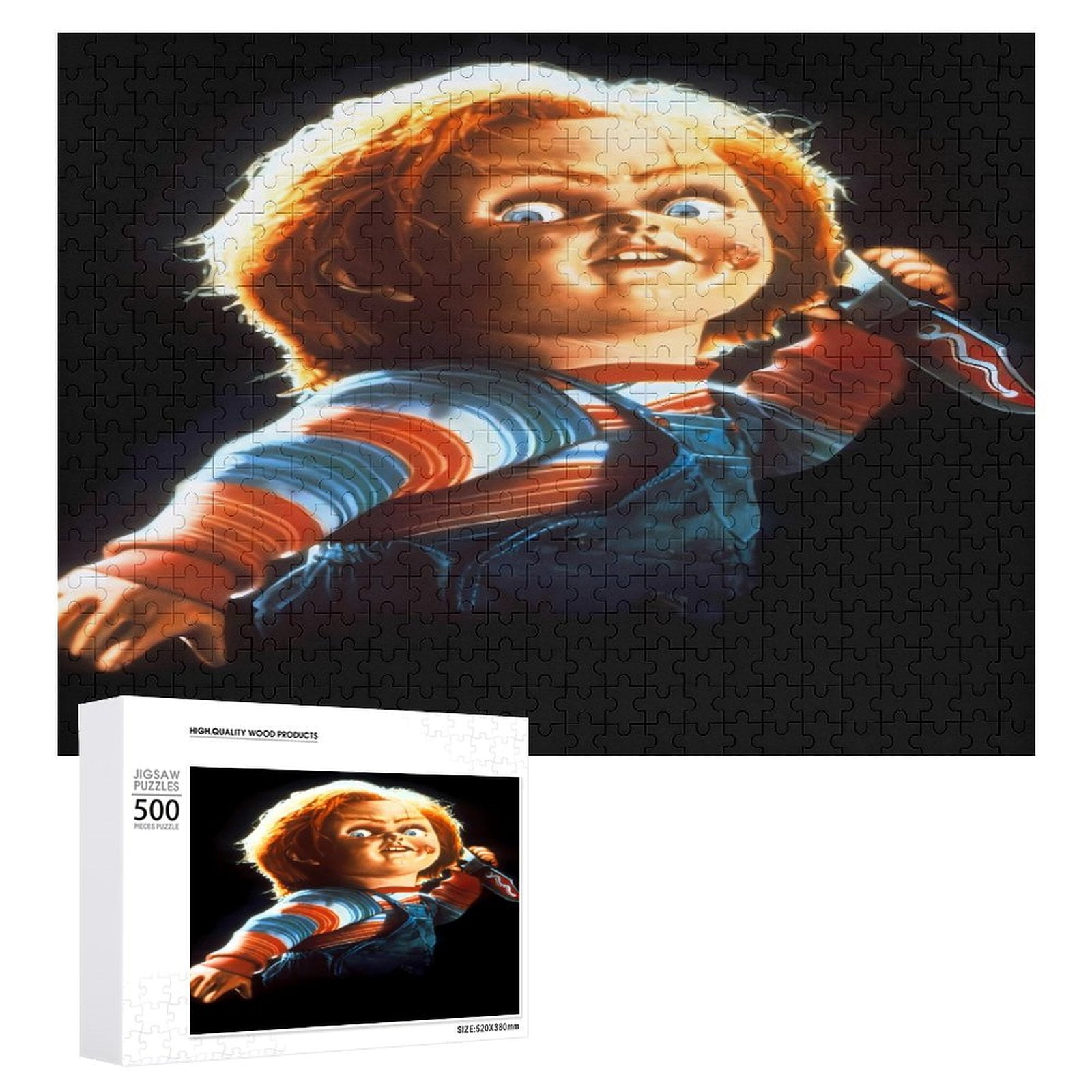 Chucky Wooden Picture Puzzle-Eco-Friendly Wood, Educational Toy That ...