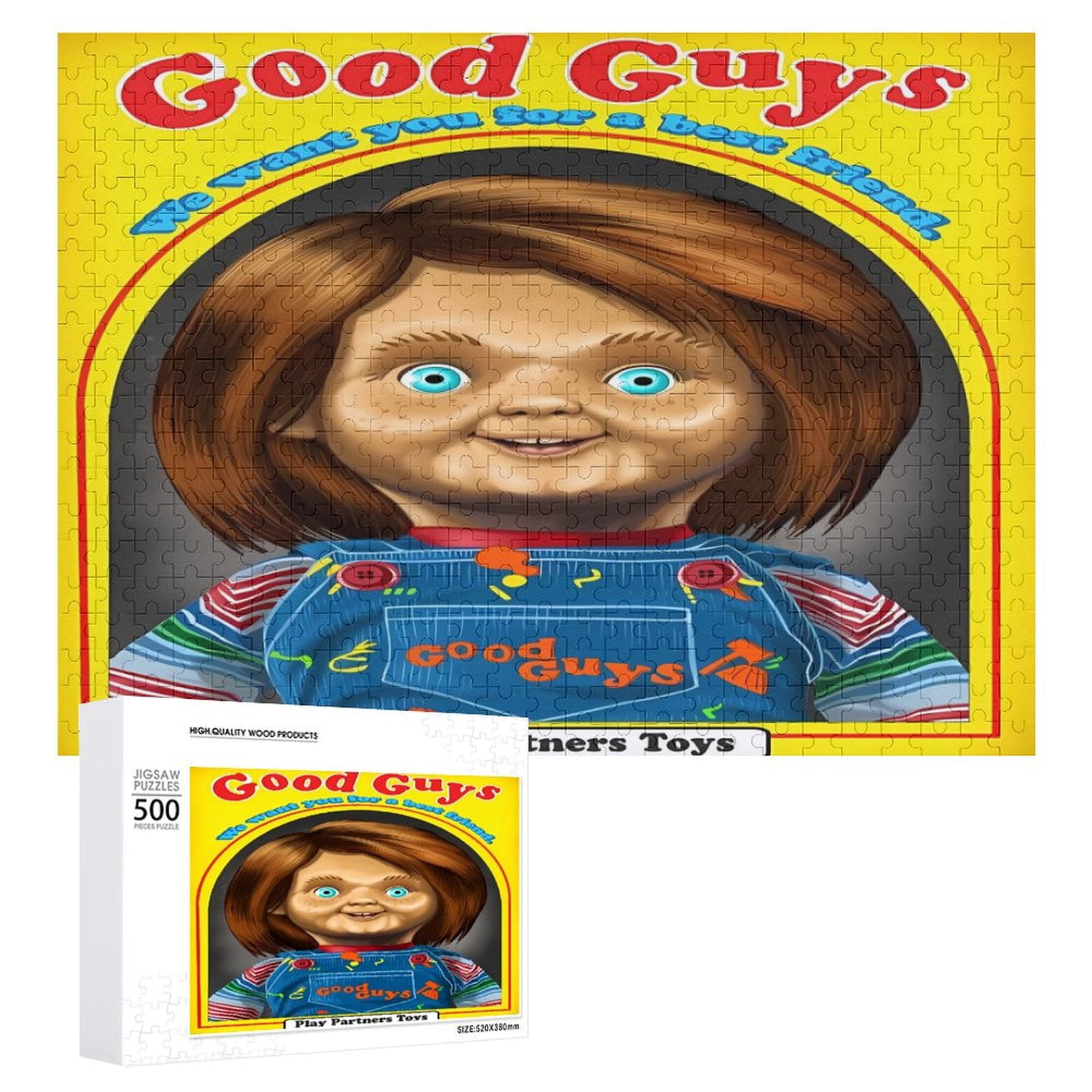 Chucky Wooden Picture Puzzle-Eco-Friendly Wood, Educational Toy That ...