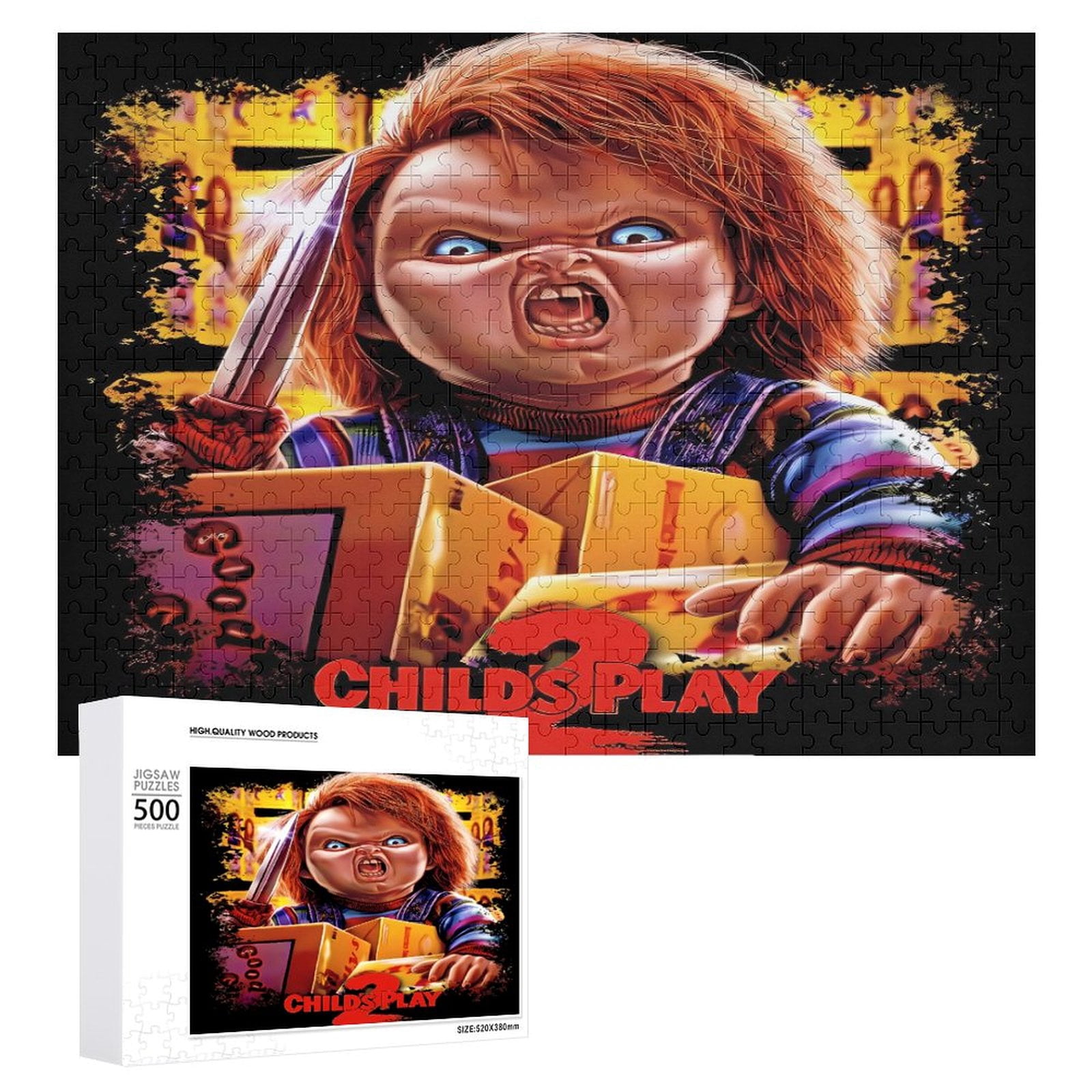 Chucky Wooden Picture Puzzle-Eco-Friendly Wood, Educational Toy That ...