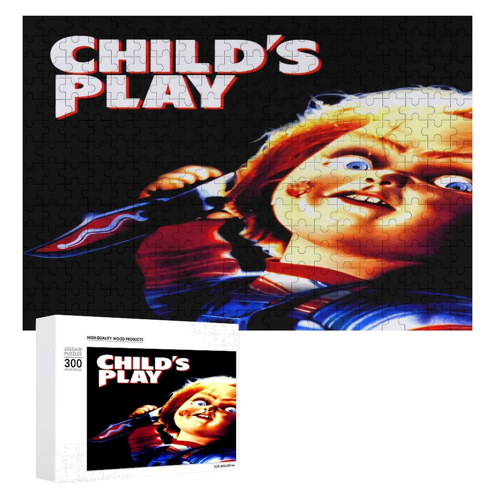 Chucky Wooden Picture Puzzle-Eco-Friendly Wood, Educational Toy That ...