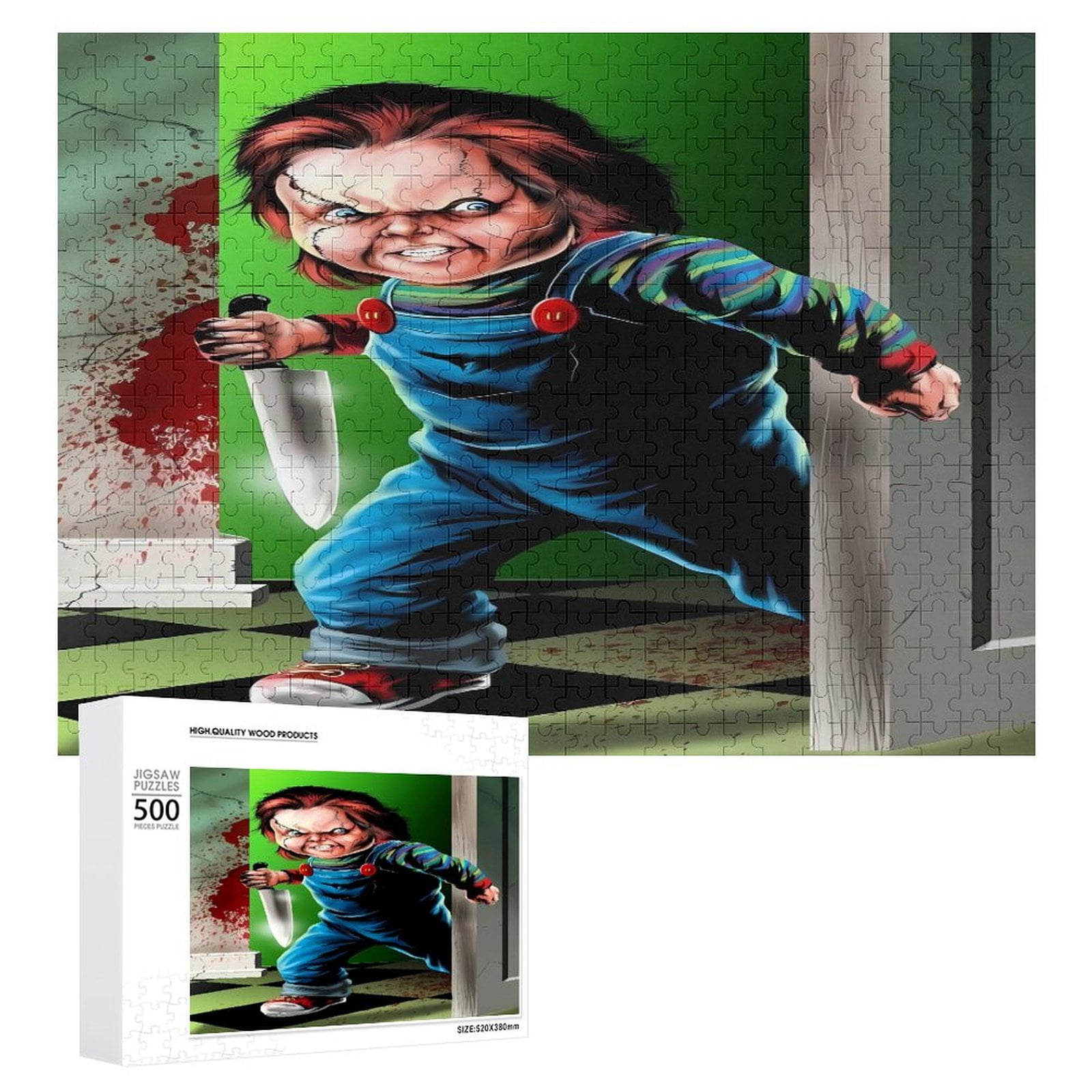 Chucky Wooden Picture Puzzle-Eco-Friendly Wood, Educational Toy That ...