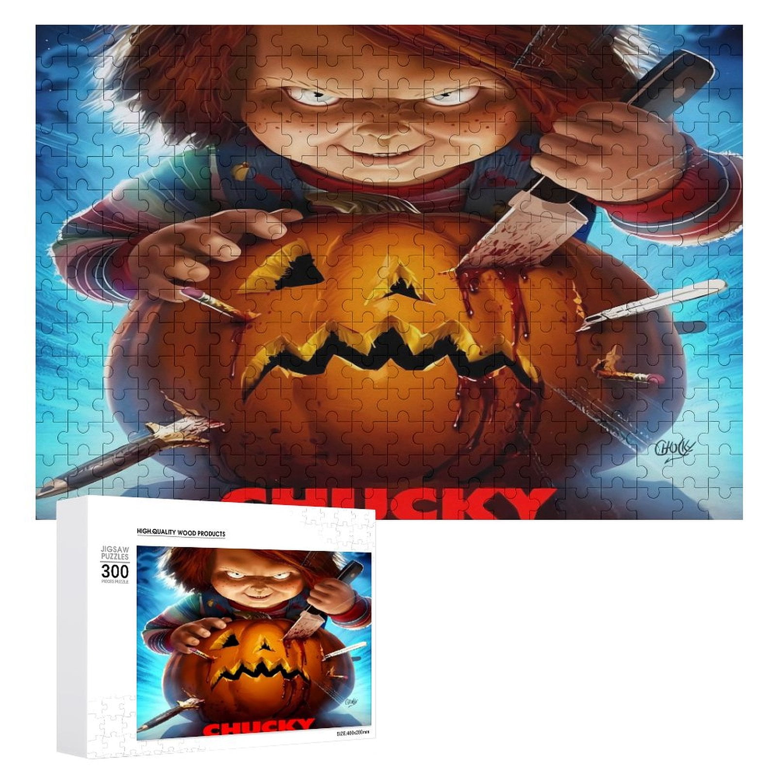Chucky Wooden Picture Puzzle-Eco-Friendly Wood, Educational Toy That ...
