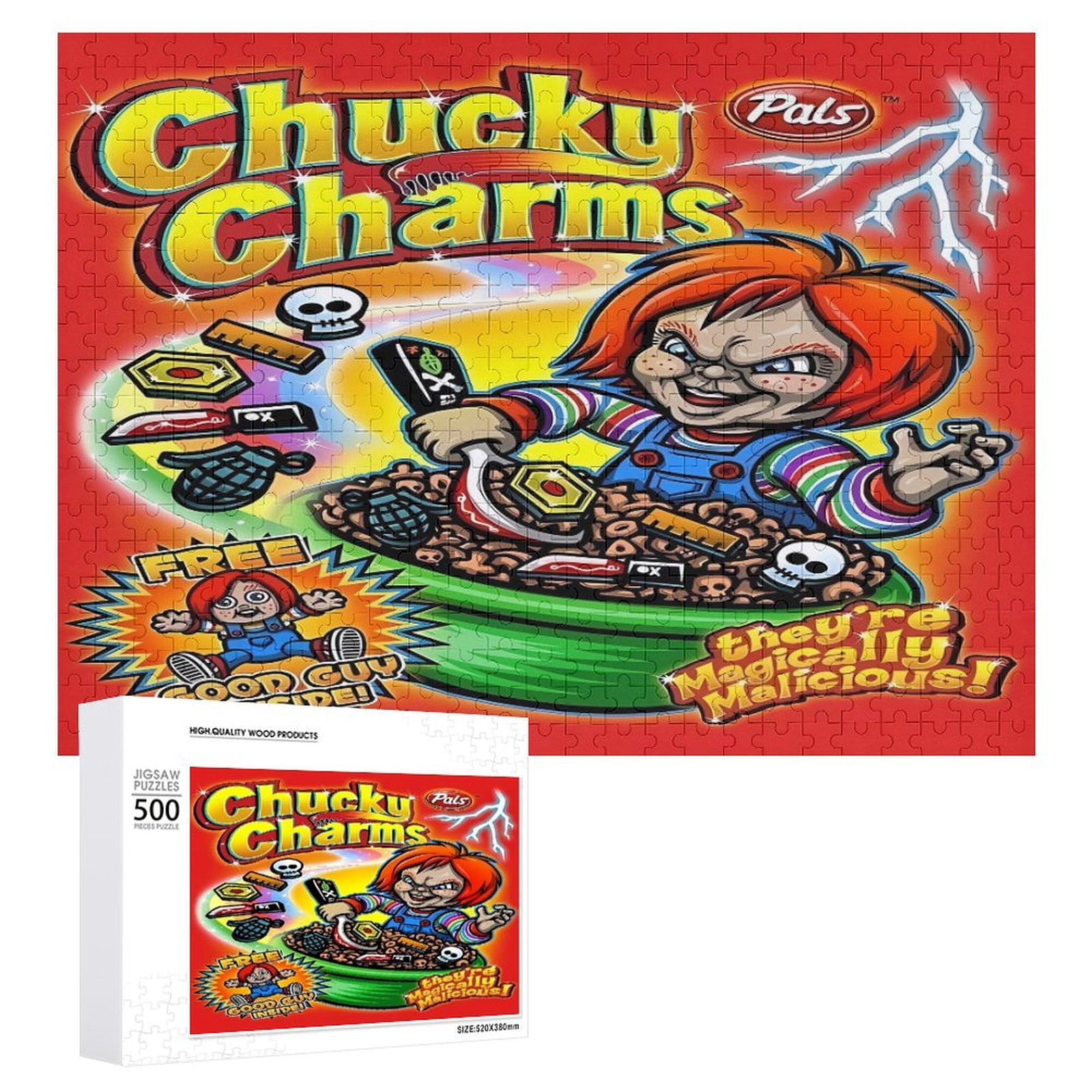 Chucky Wooden Picture Puzzle-Eco-Friendly Wood, Educational Toy That ...