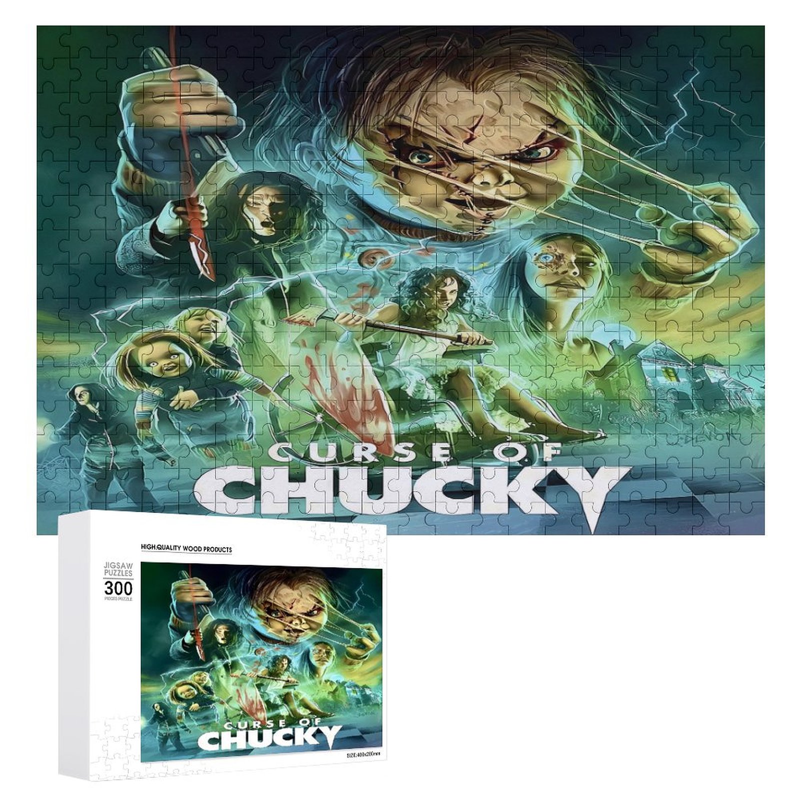 Chucky Wooden Picture Puzzle-Eco-Friendly Wood, Educational Toy That ...