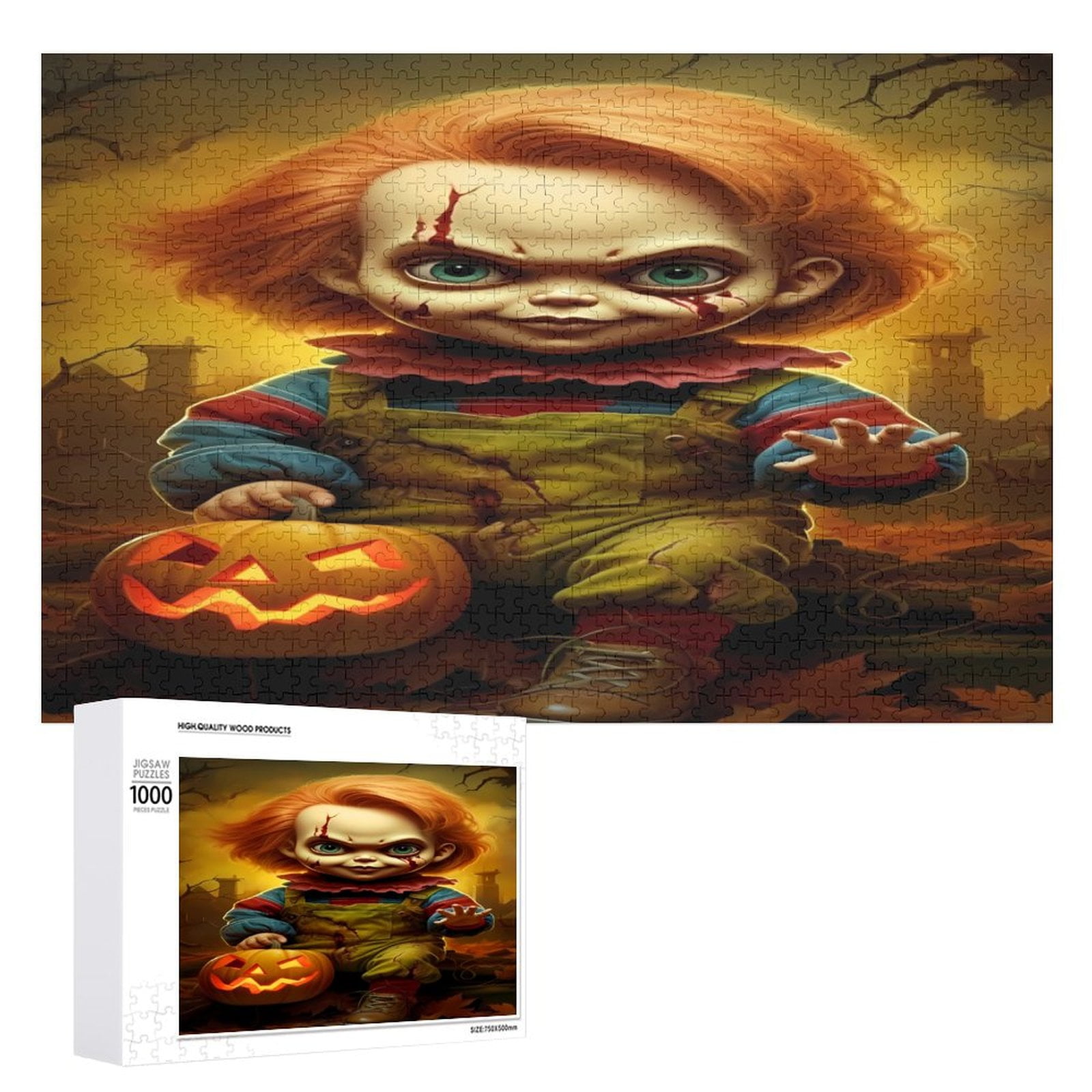 Chucky Wooden Picture Puzzle-Eco-Friendly Wood, Educational Toy That ...
