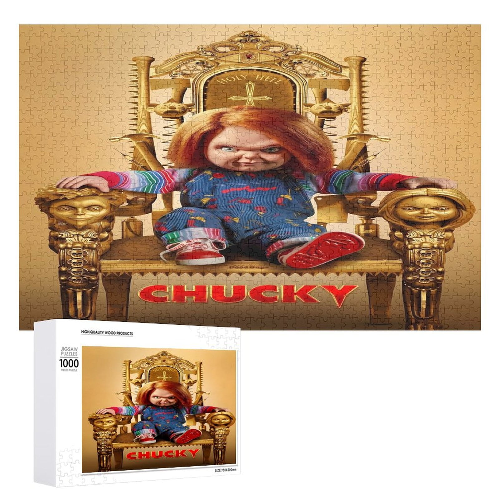 Chucky Wooden Picture Puzzle-Eco-Friendly Wood, Educational Toy That ...