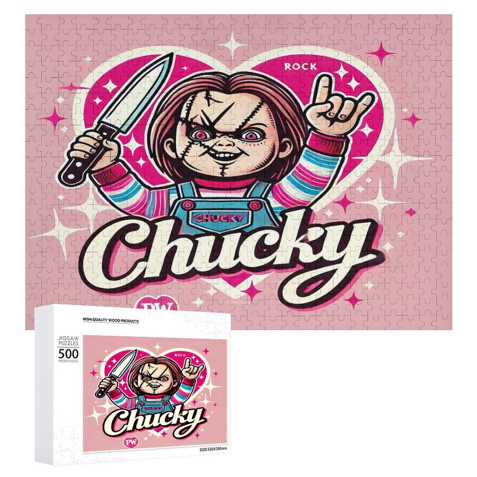 Chucky Wooden Picture Puzzle-Eco-Friendly Wood, Educational Toy That ...