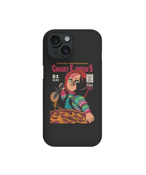 Chucky 'n' Cheese Funny Horror Parody Phone Case for iPhone 16 15 14 13 ...