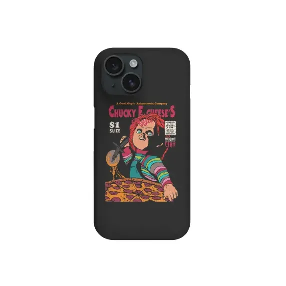 Chucky 'n' Cheese Funny Horror Parody Phone Case for iPhone 16 15 14 13 ...