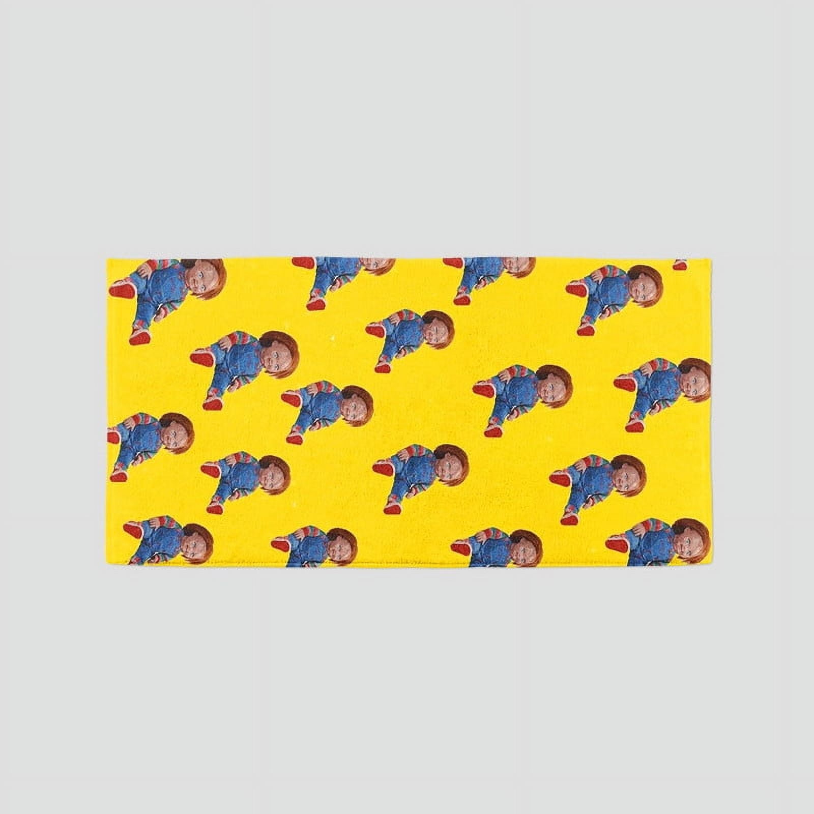 Chucky's uniquely designed single-sided towel is a fantastic custom ...