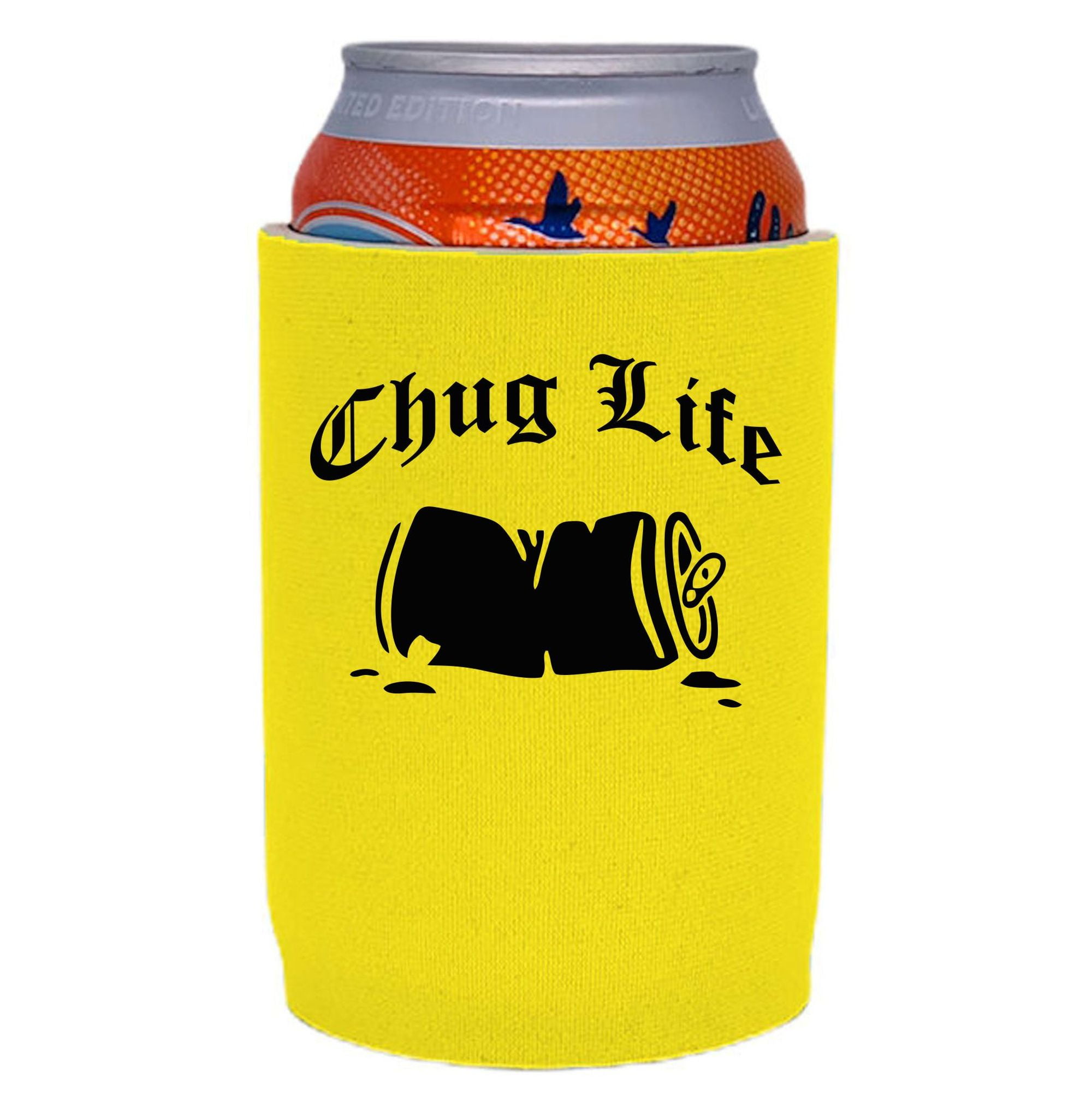 Chug Life Full Bottom Can Coolie (Yellow) - Walmart.com
