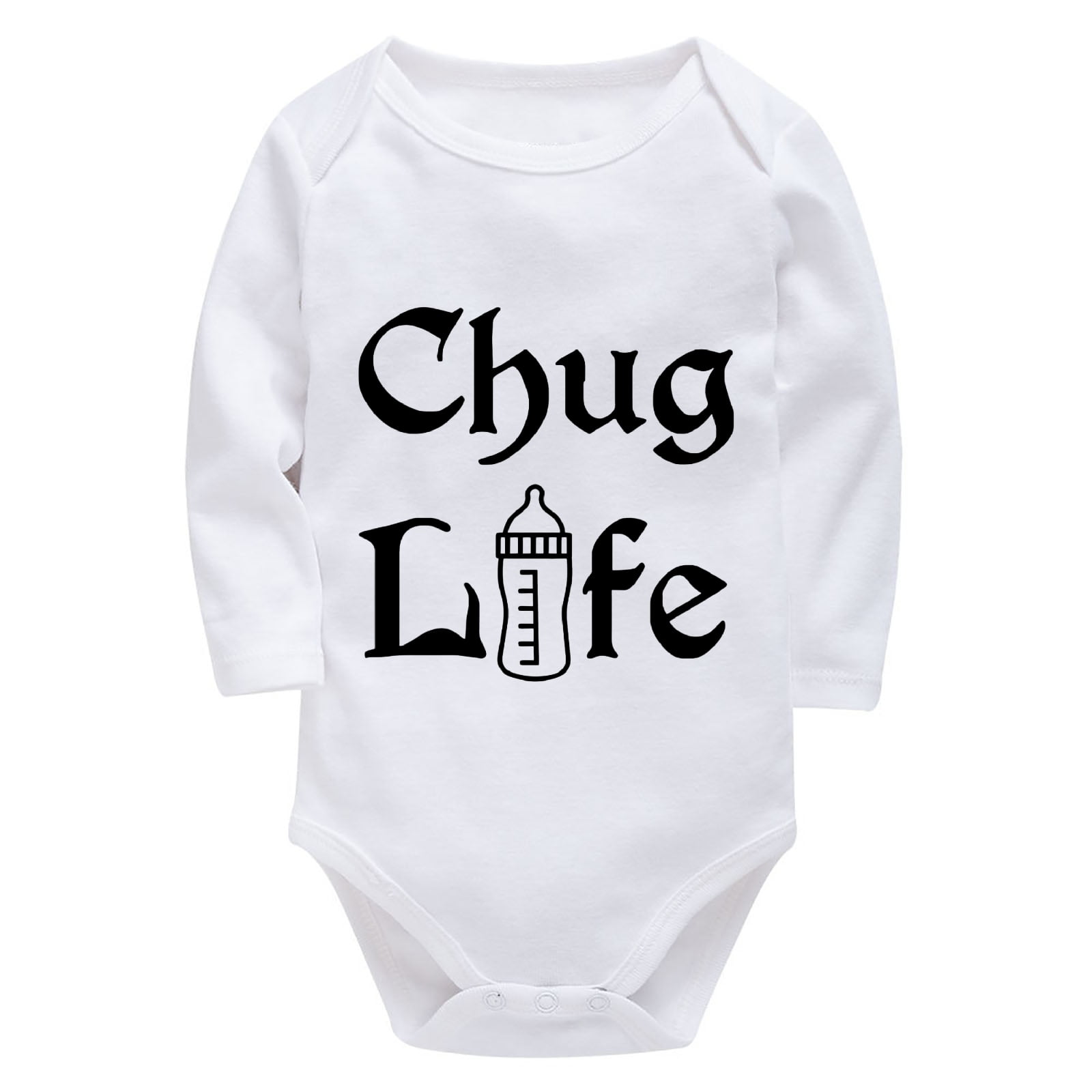 Chug Life Funny Bottle Drinking Buddy Home from The Hospital Outfit Boy ...
