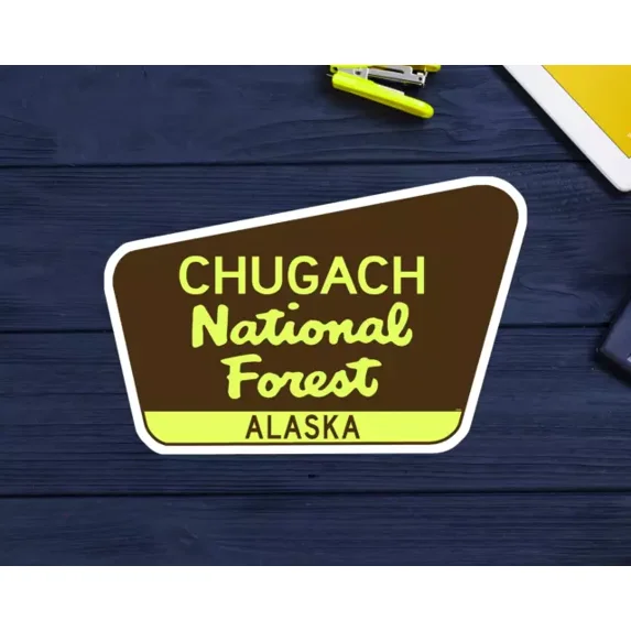 Chugach National Forest Decal Sticker Alaska Park Sticker Phone Decal ...