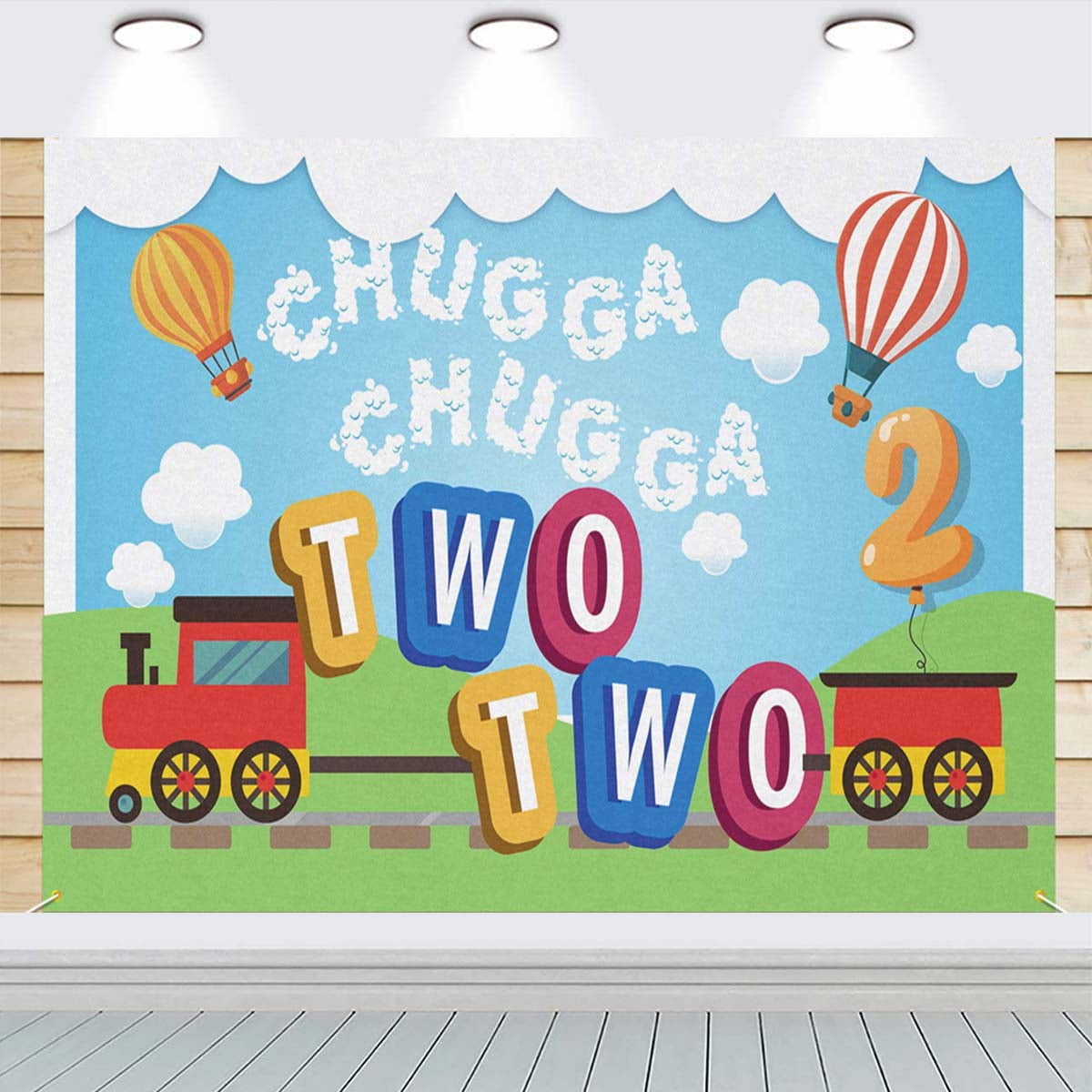 Chugga Chugga Two Backdrop school Taspestry Wall Decor Banner Party ...